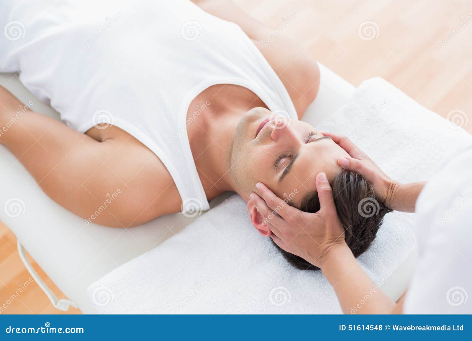 Man receiving head massage stock photo. Image of eyes - 51614548