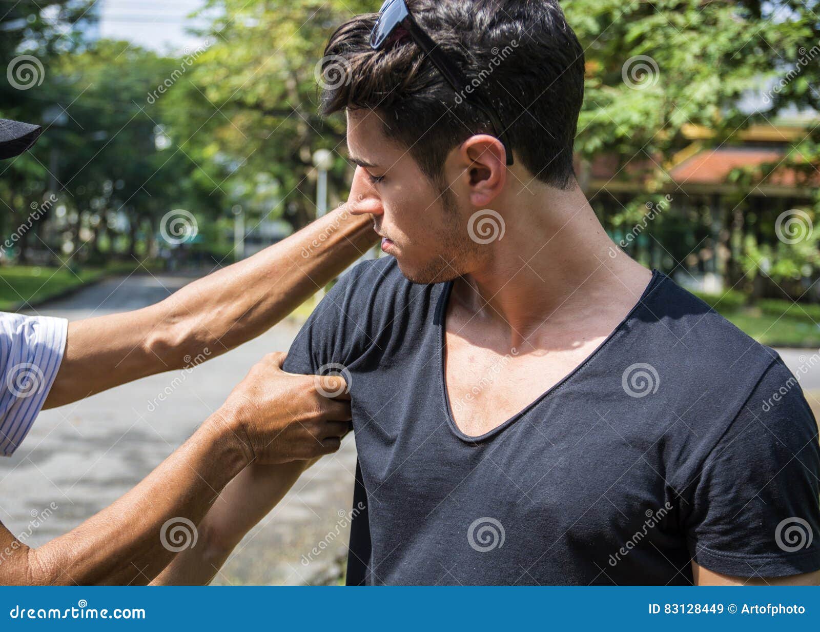 Man receiving massage stock image. Image of hands, healthy - 83128449