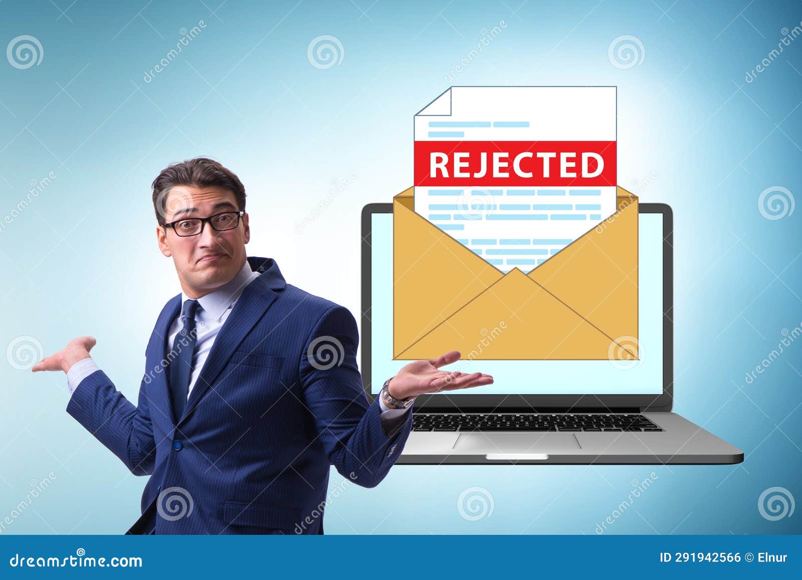 Man Receiving Rejection Notice on His Cv Stock Photo - Image of apply ...