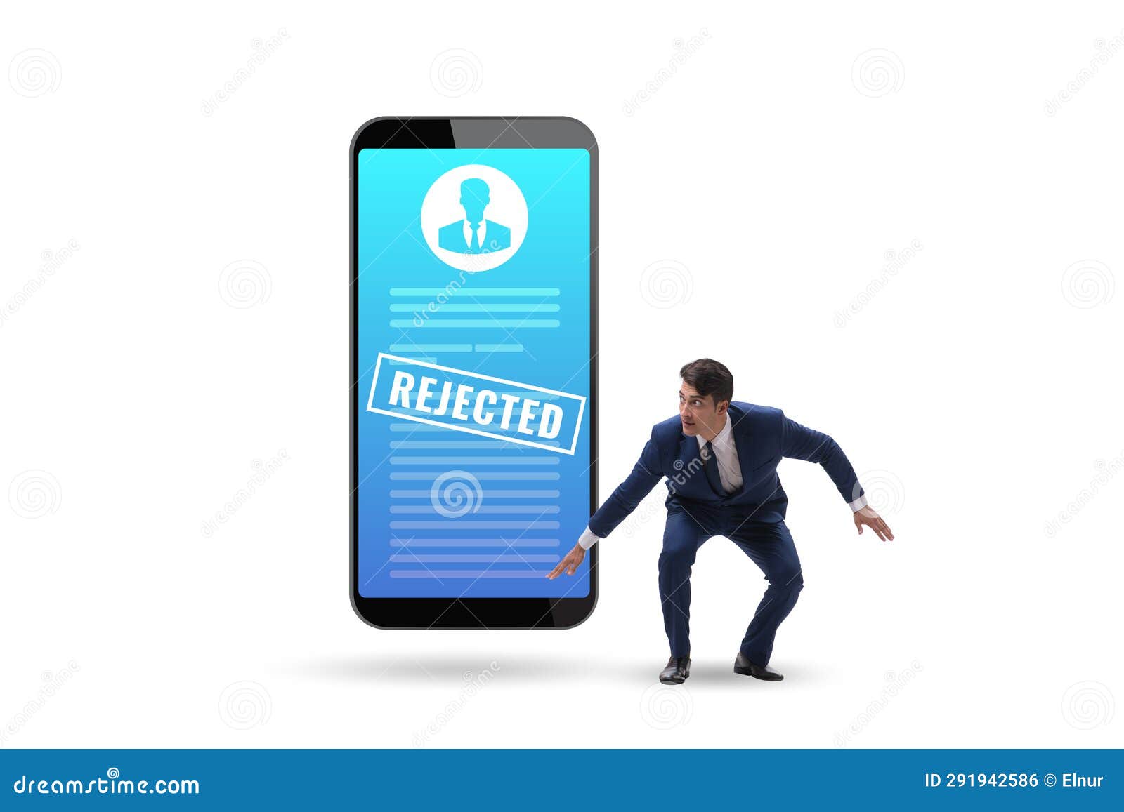 Man Receiving Rejection Notice on His Cv Stock Photo - Image of worker ...