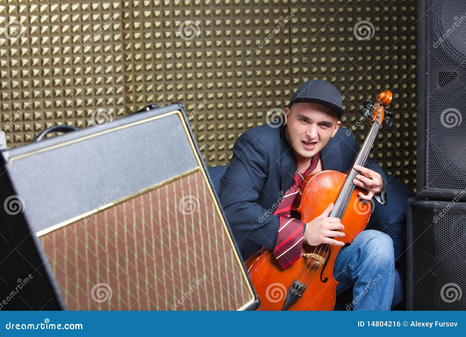 Man in recording studio stock photo. Image of room, show - 14804216