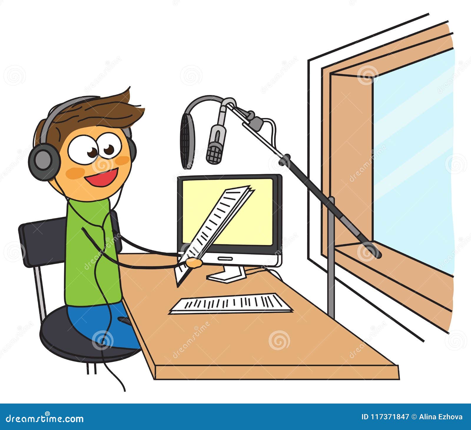Recording Studio Cartoon Image at Patricia Salinas blog