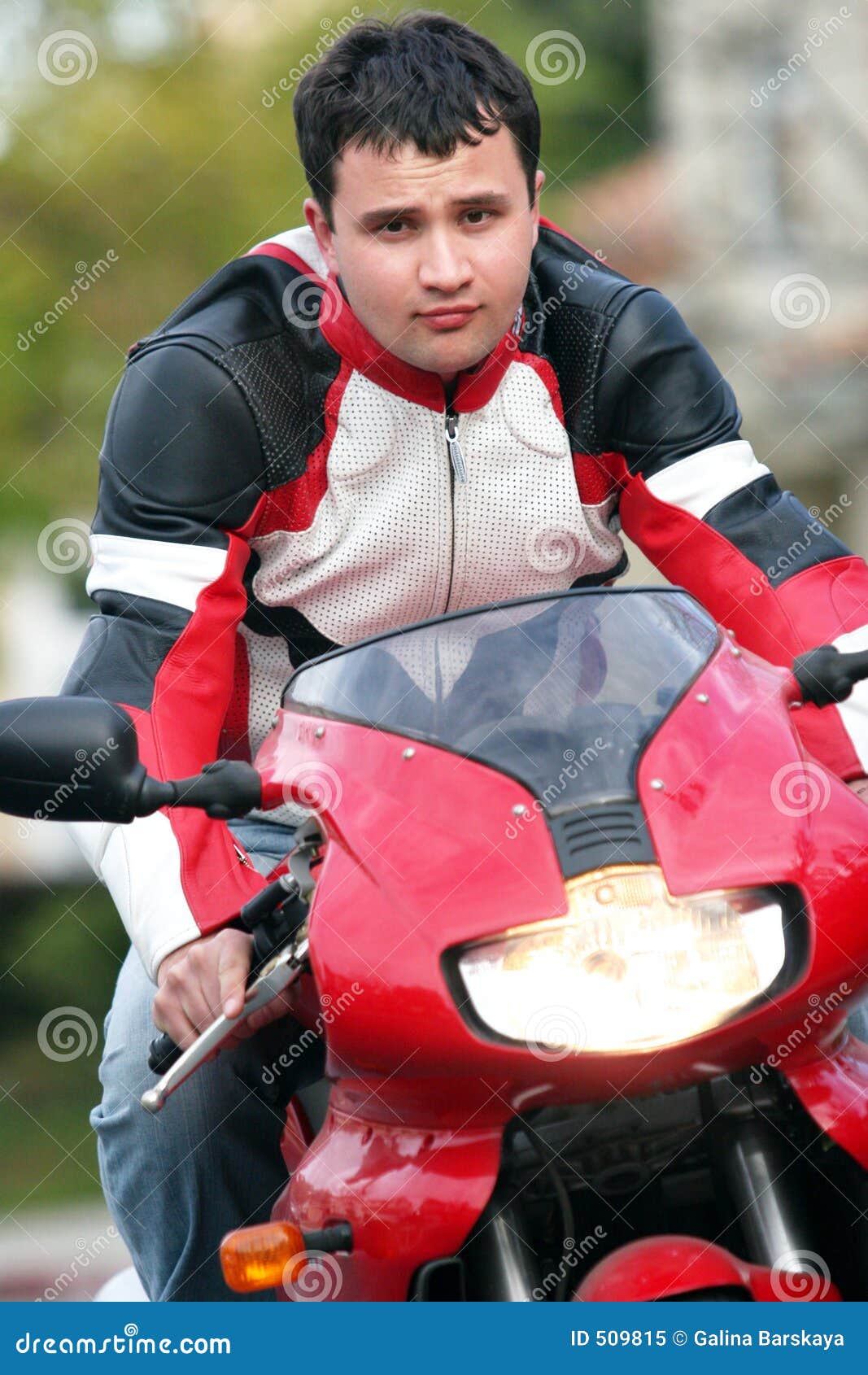 Man on a red bike stock image. Image of crotch, bikes, danger - 509815
