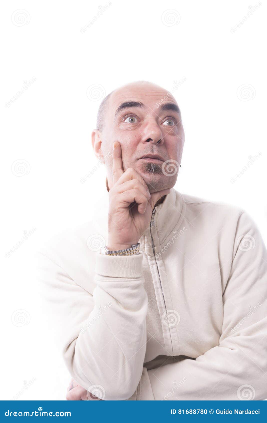 Man reflects stock photo. Image of beautiful, confused - 81688780