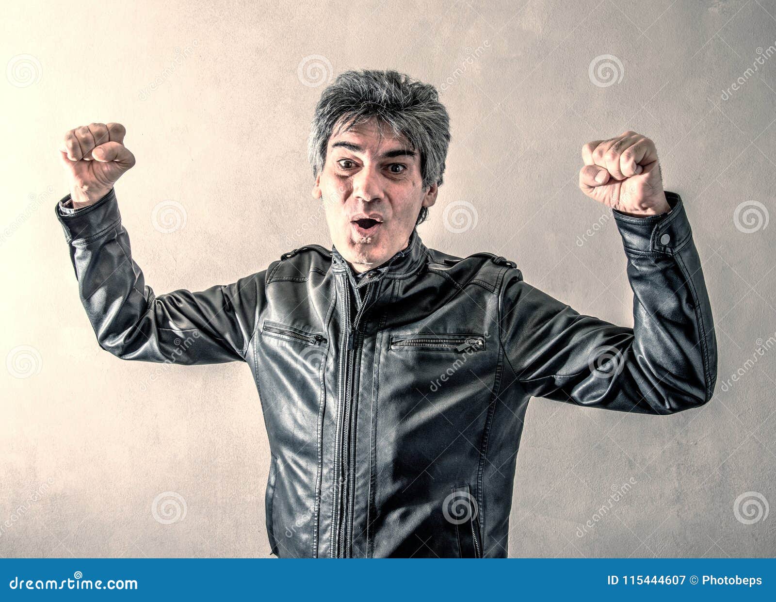 Man rejoicing for a win stock image. Image of conceptual - 115444607