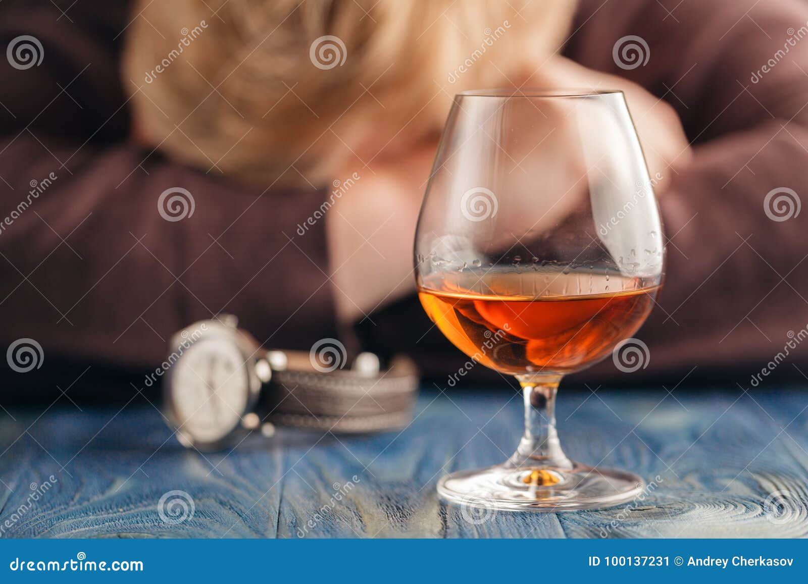 Man Relax with Alcohol after Hard Work Stock Image - Image of drunk ...