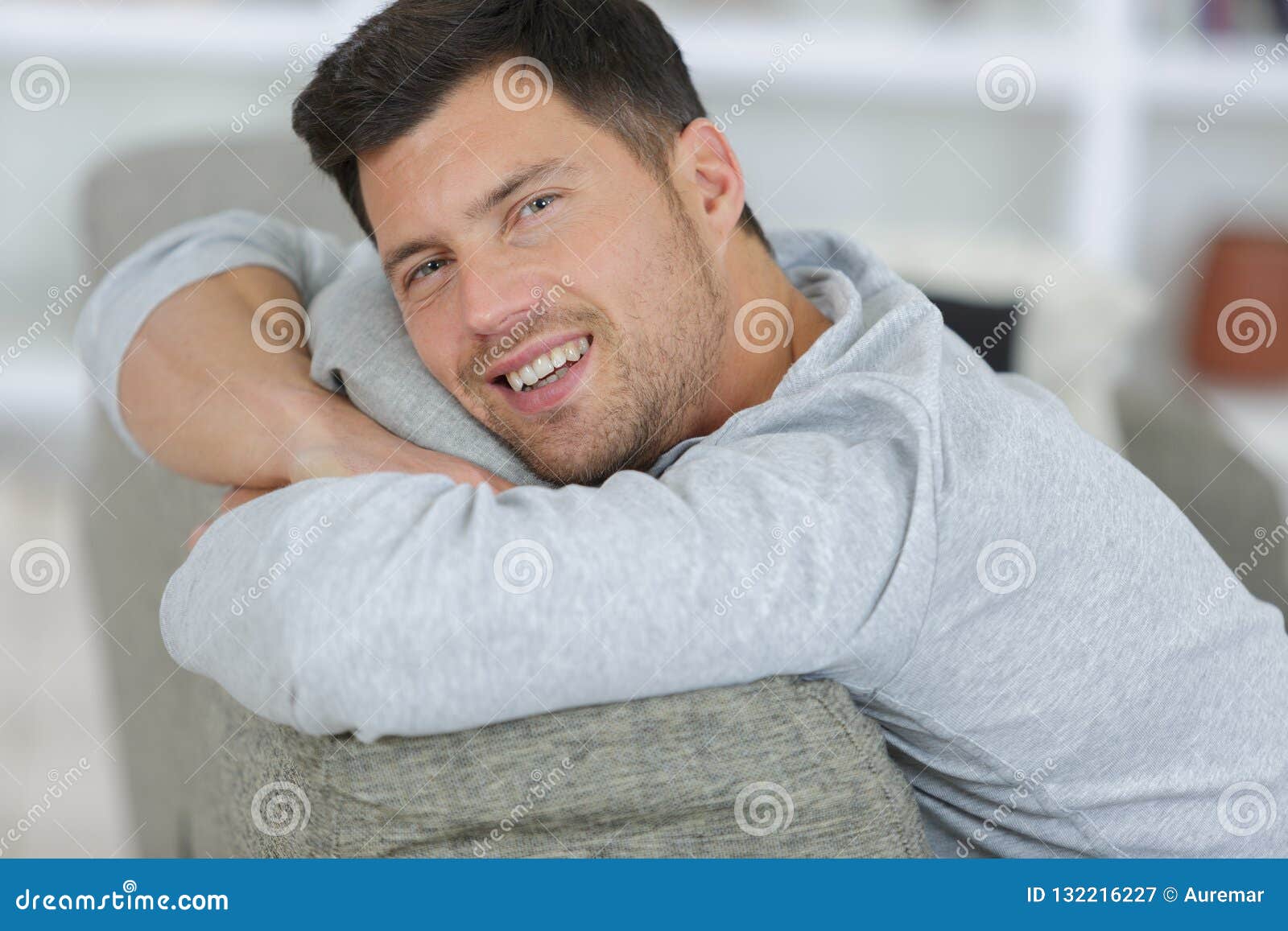 Man relaxing at home stock image. Image of lifestyle - 132216227