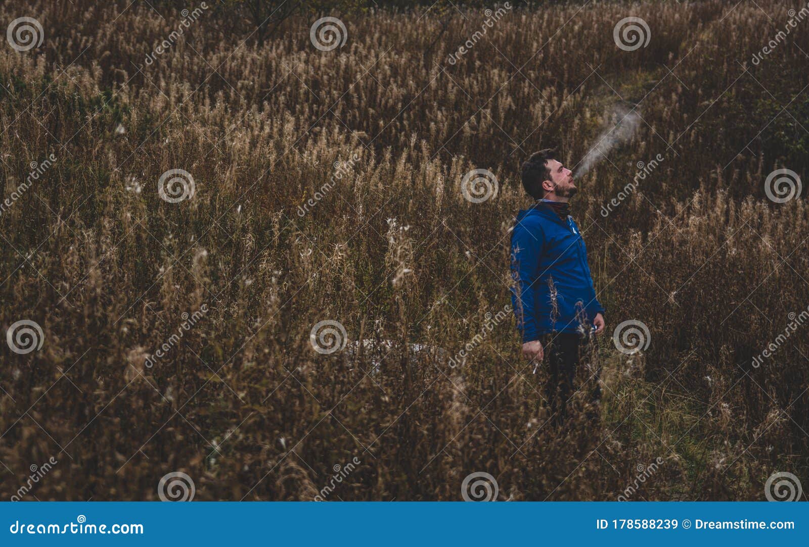 Man Relaxing while Smoking a Cigarette Editorial Stock Image - Image of ...
