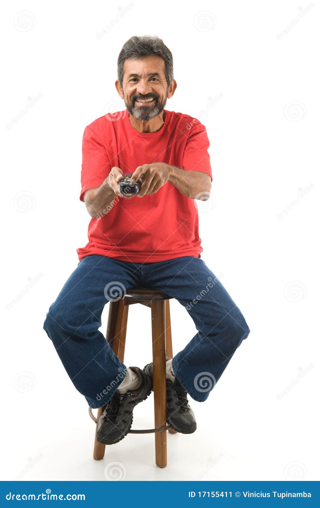 Man and Remote Control stock image. Image of remote, video - 17155411