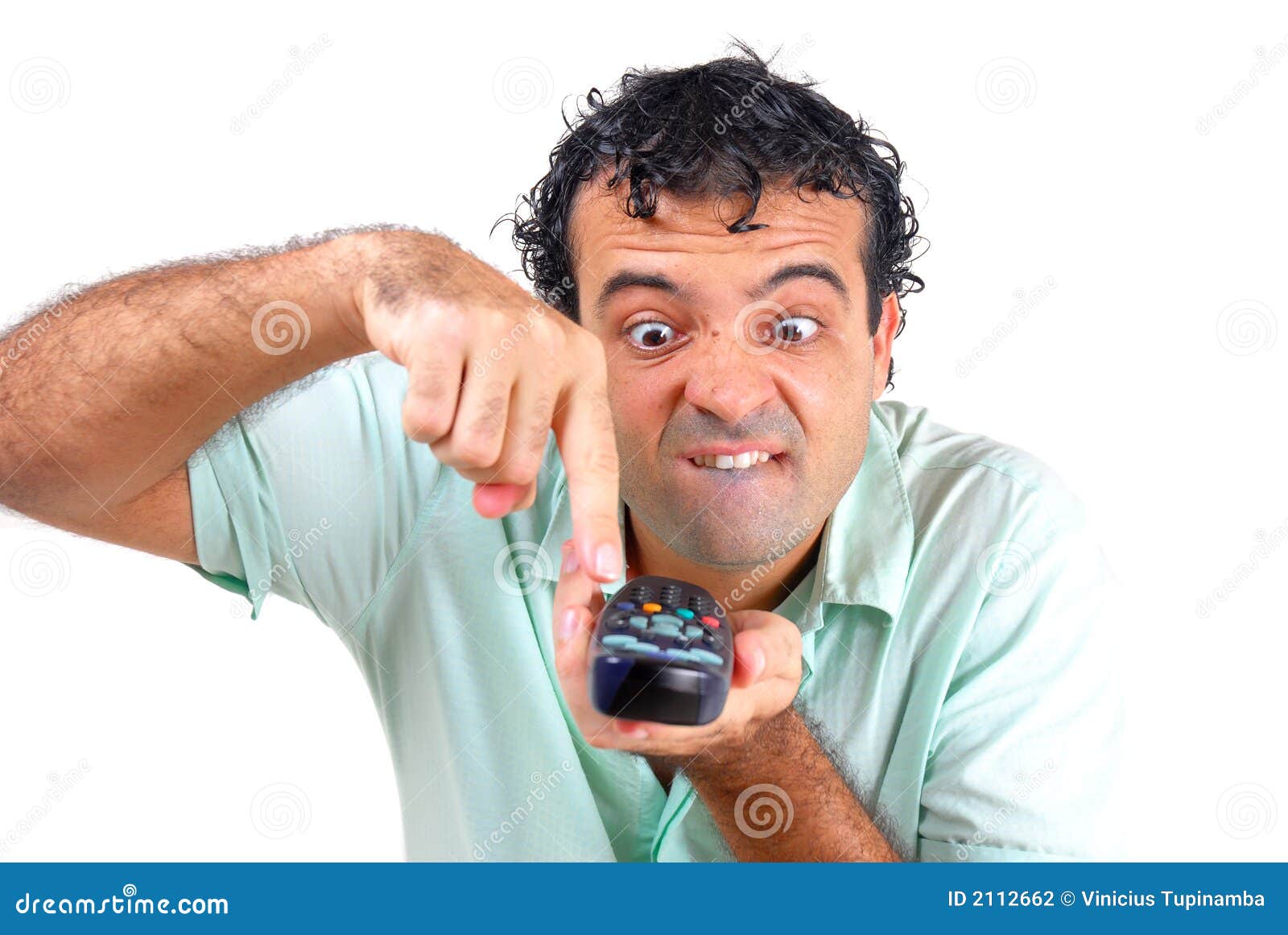 Man and a Remote Control stock photo. Image of remote - 2112662