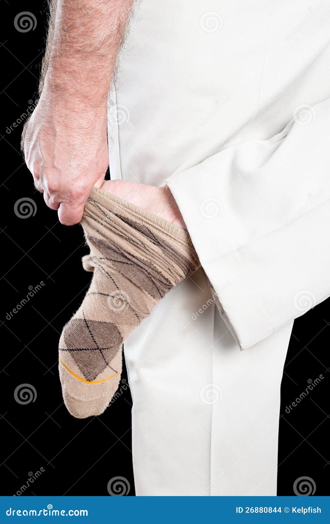 Man removing socks stock photo. Image of grabbing, bent - 26880844