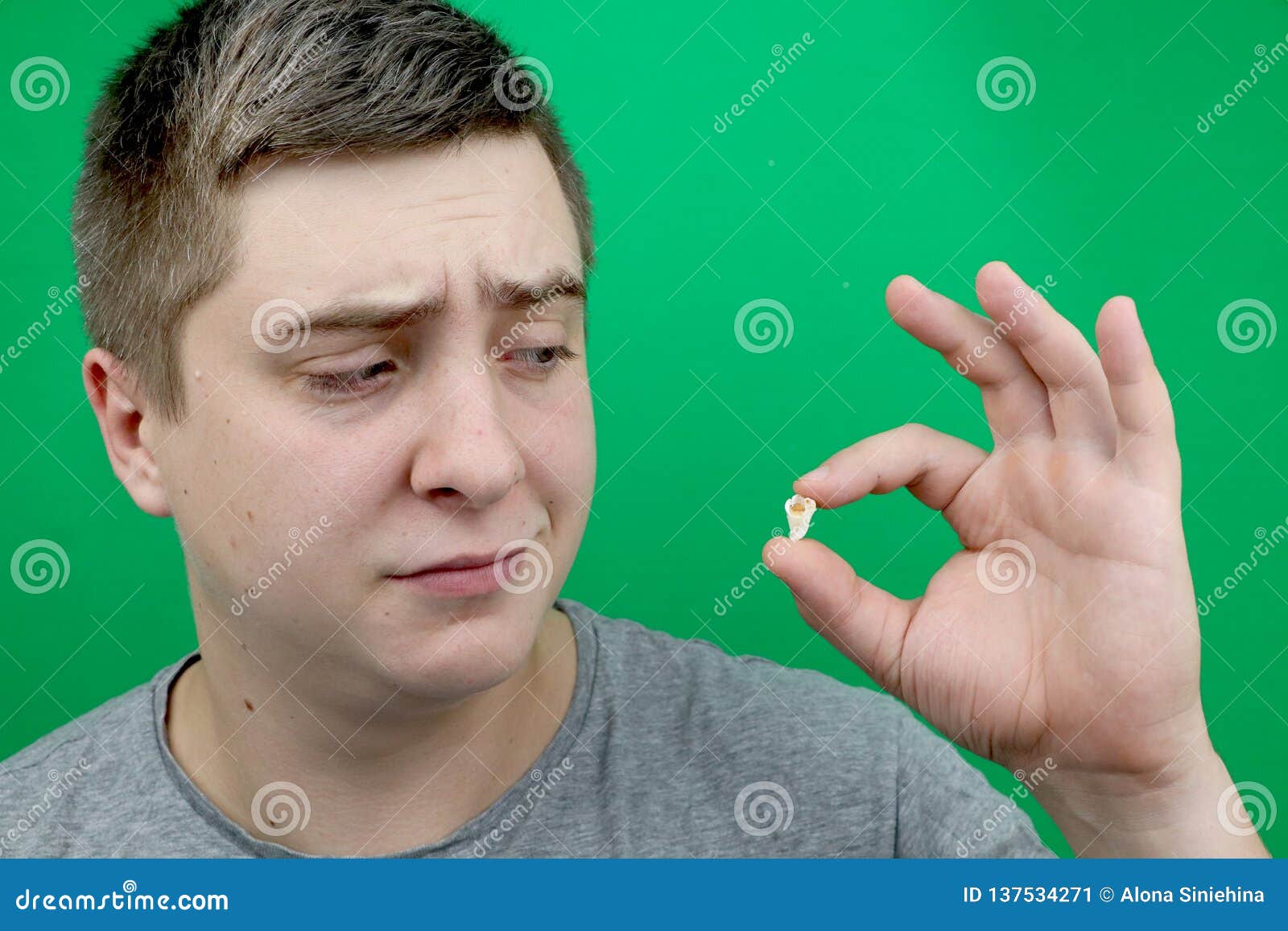 A Man after Removing a Wisdom Tooth. the Operation To Remove the Eighth ...