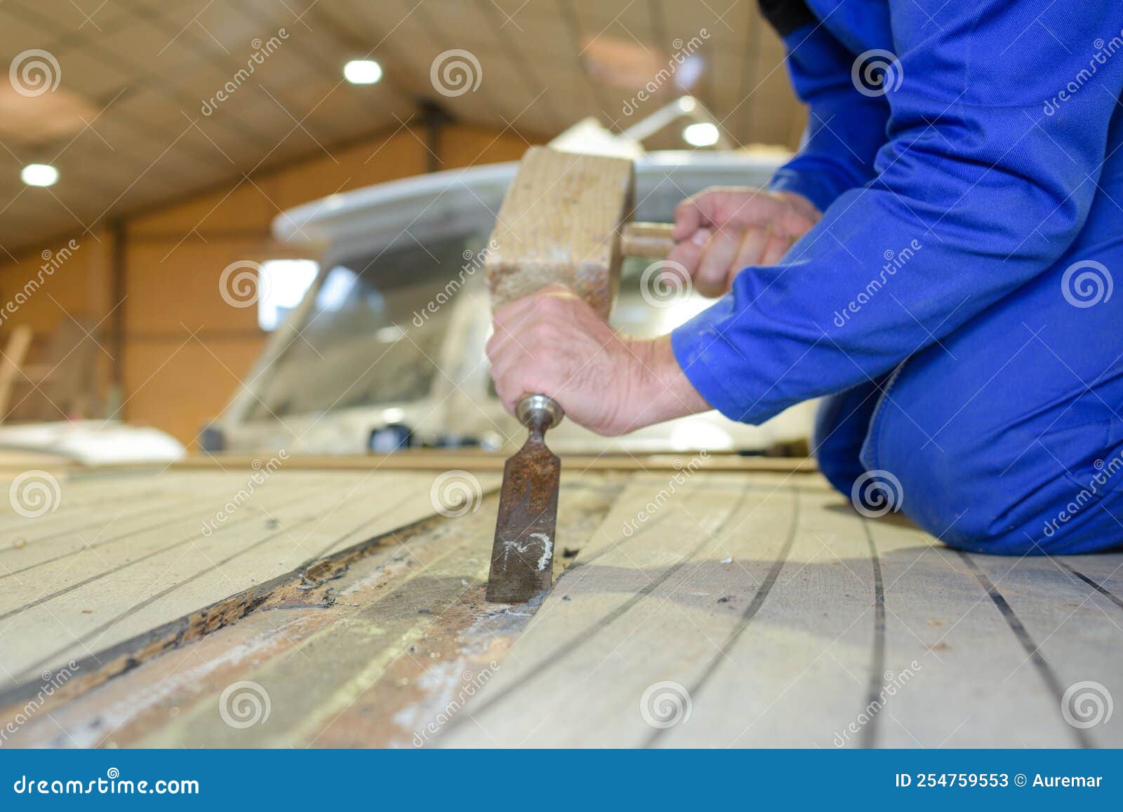 Man repairing boat stock image. Image of repair, order - 254759553