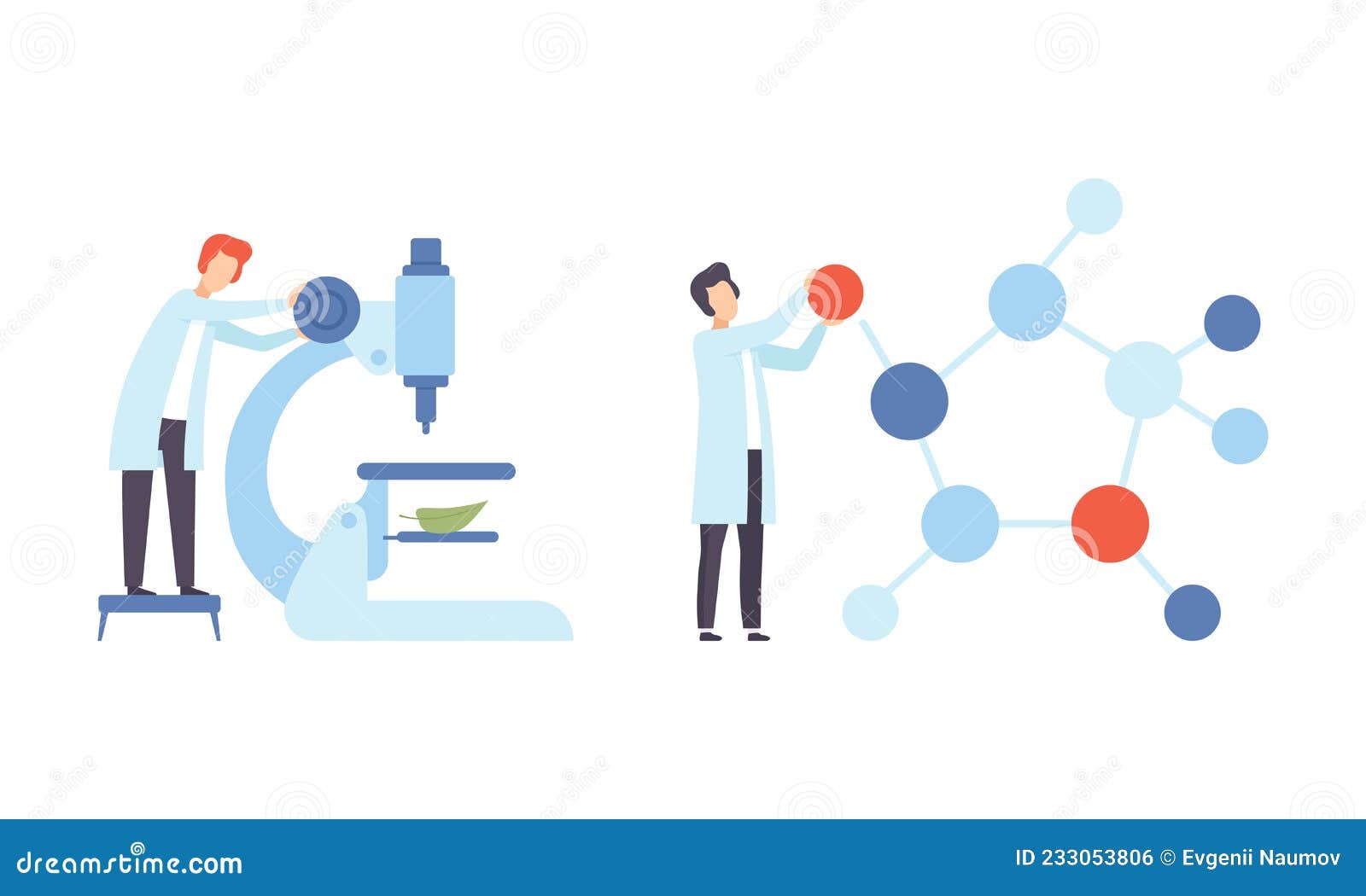 Man Research Scientist in Laboratory Coat Conducting Experiment with ...