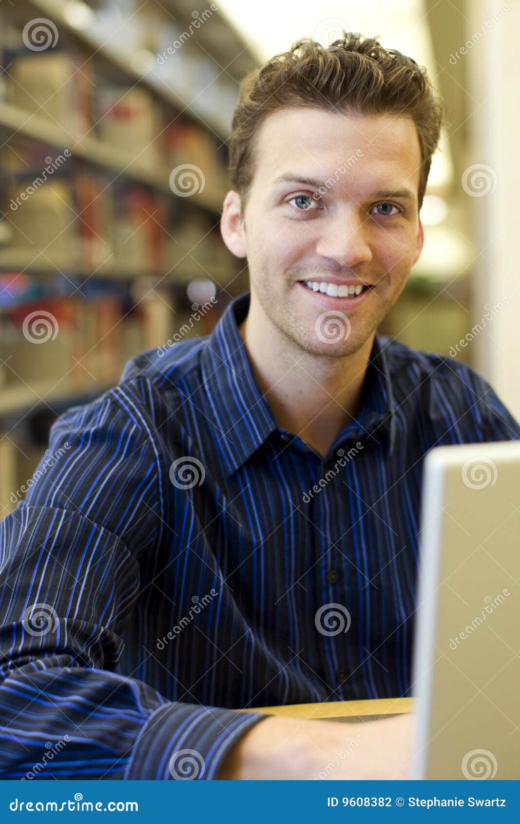 Man researching stock photo. Image of adult, light, close - 9608382