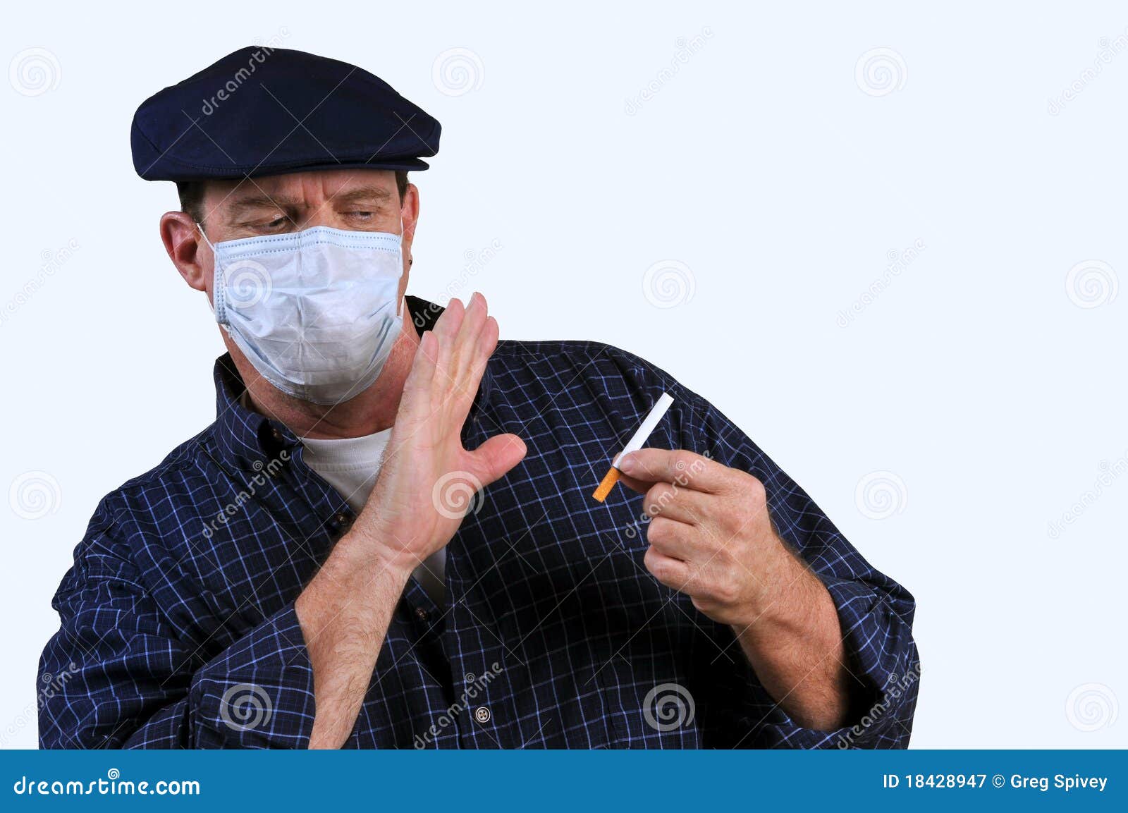 Man Resisting The Temptation Stock Image - Image of serious, alerting ...