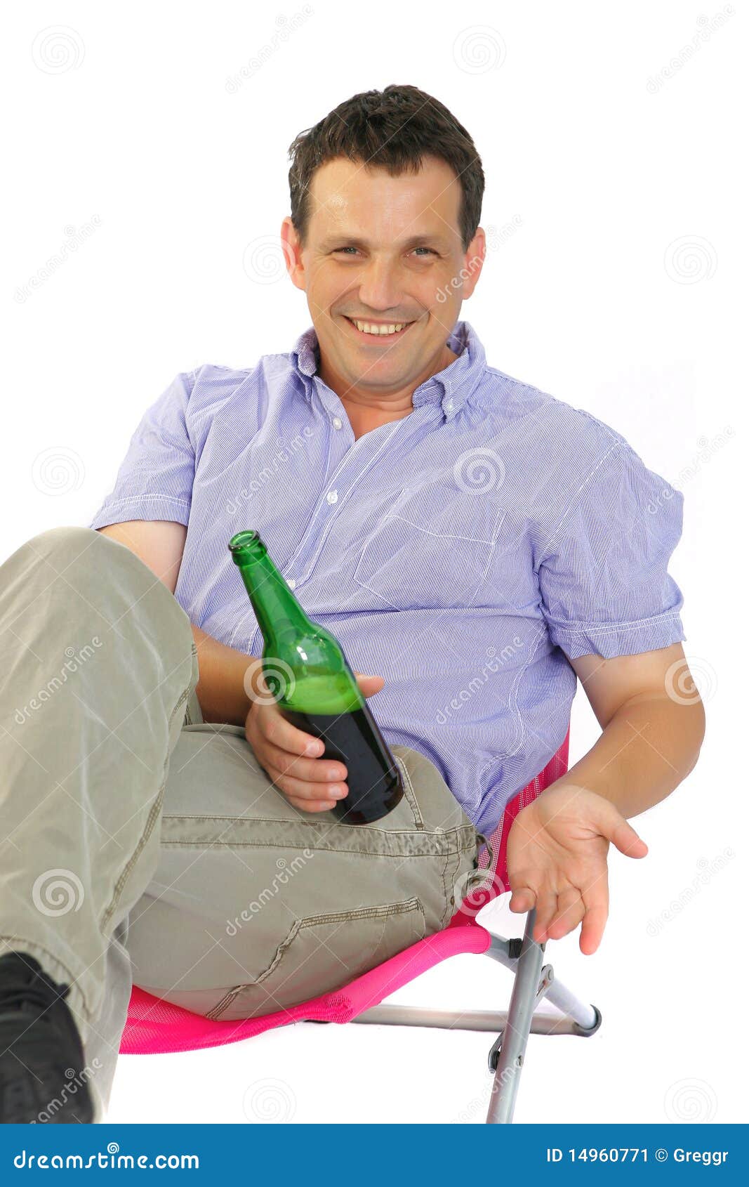 Man rest with beer stock image. Image of drink, light - 14960771