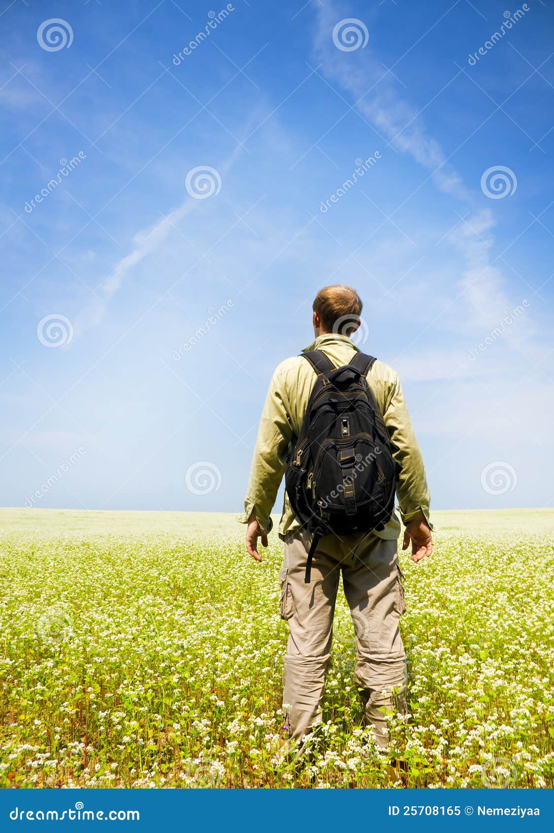 Man rest on green field stock image. Image of people - 25708165