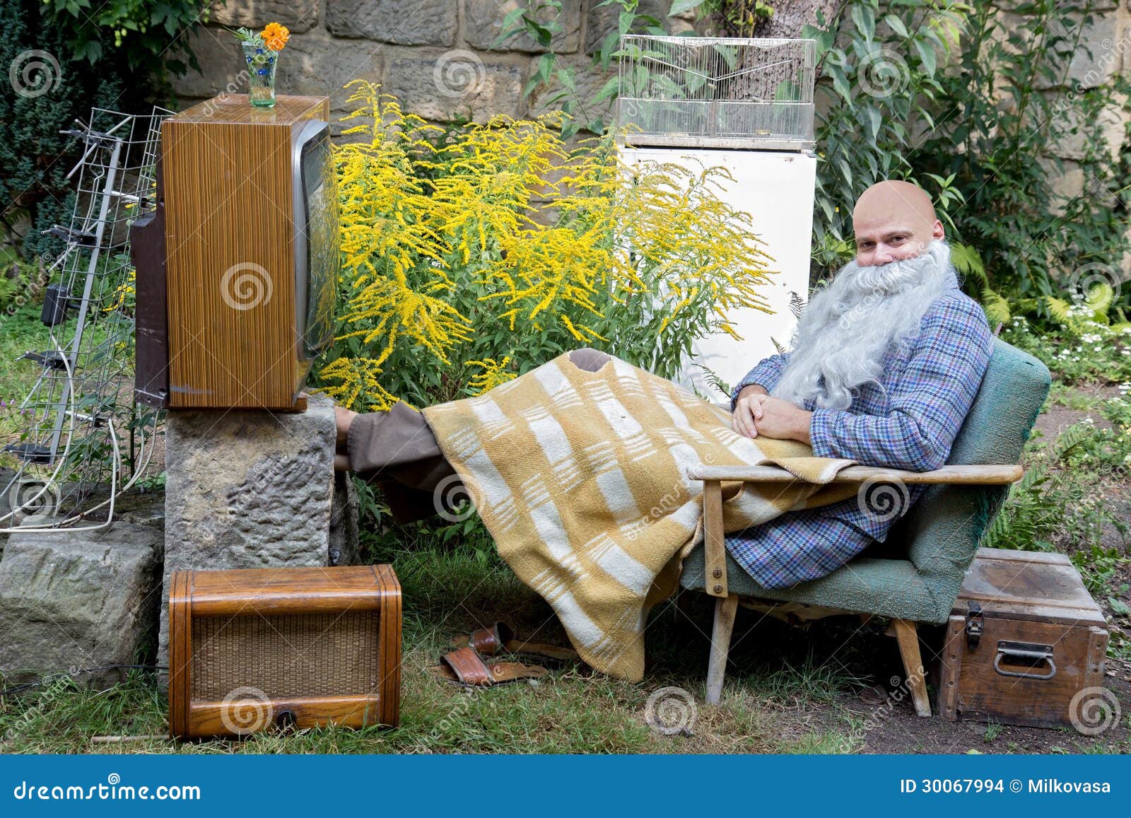 Rest on garden stock photo. Image of homelessness, misery - 30067994