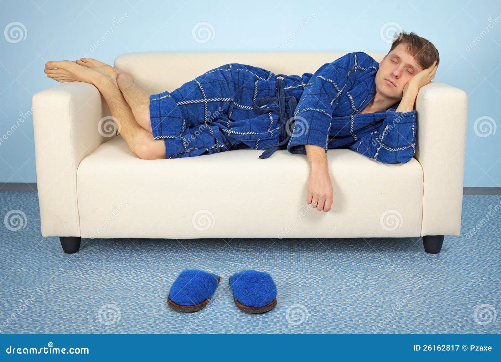 Man is Resting at Home after Work Stock Image - Image of handsome, home ...