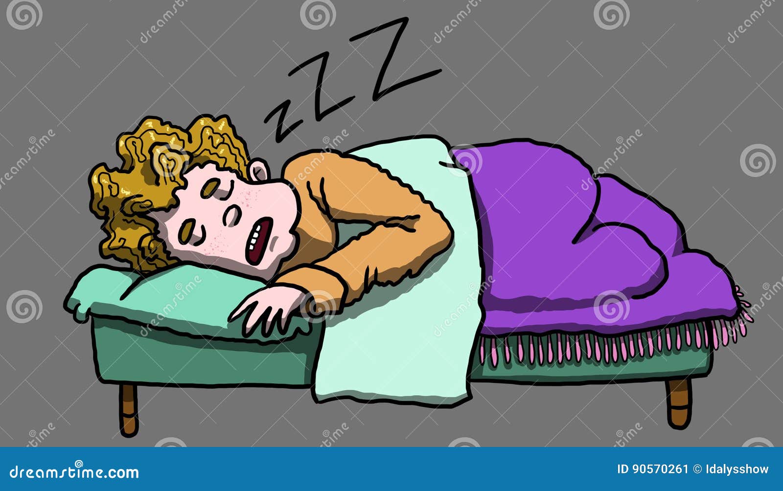 Animated Sleeping Person