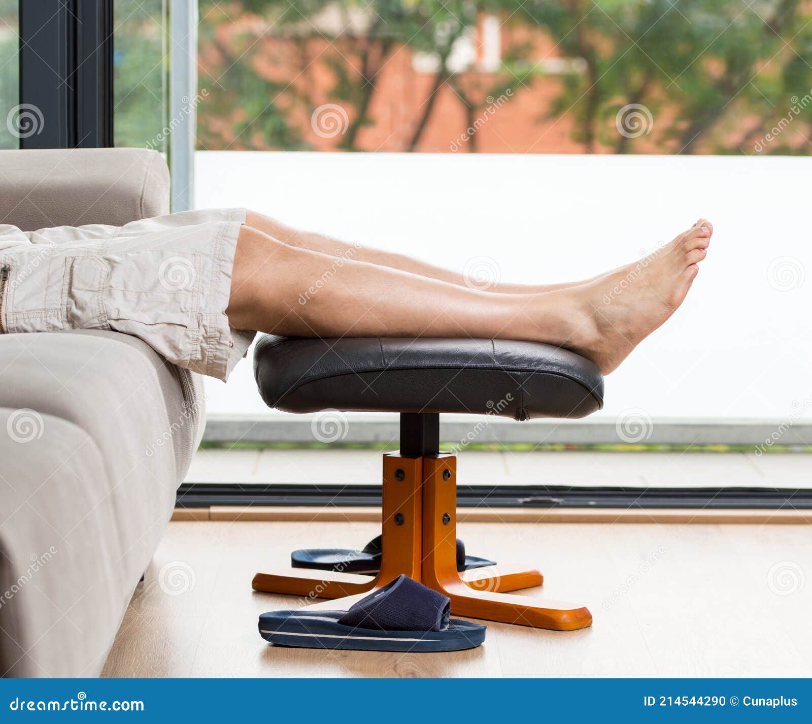 Man resting after work stock photo. Image of bare, exhausted - 214544290