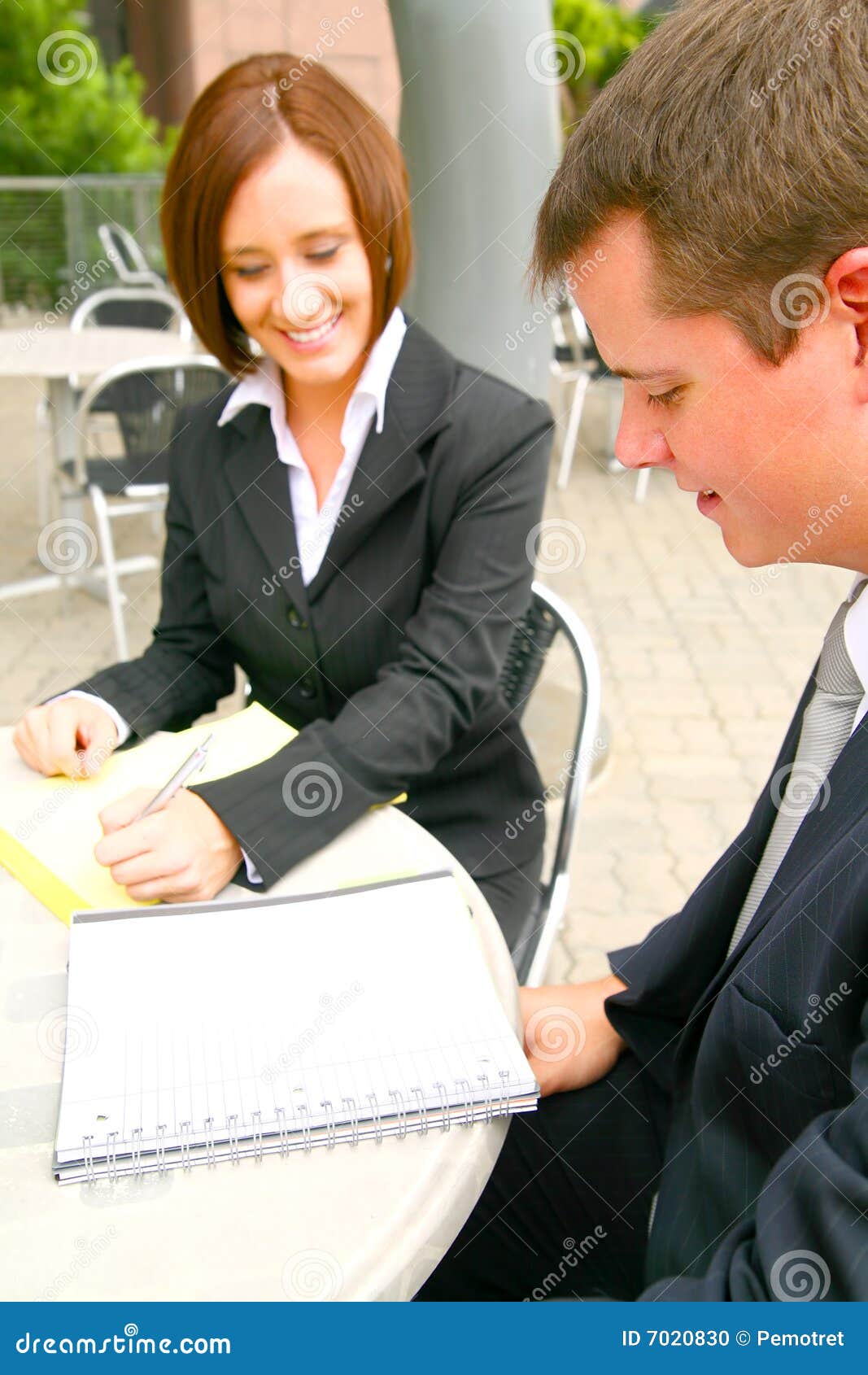 Man Reviewing Paper Work stock photo. Image of adult, presentation ...