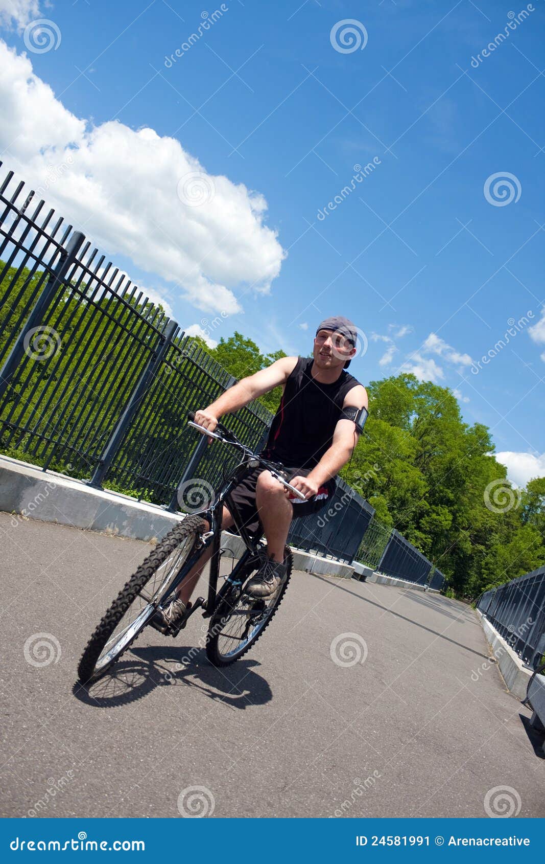 Man Riding a Bike stock image. Image of cycling, pedaling - 24581991