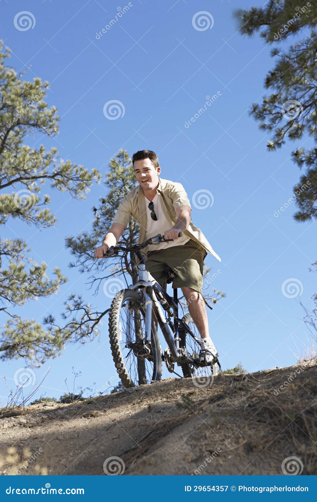 Man Riding Cycle stock image. Image of recreation, male - 29654357
