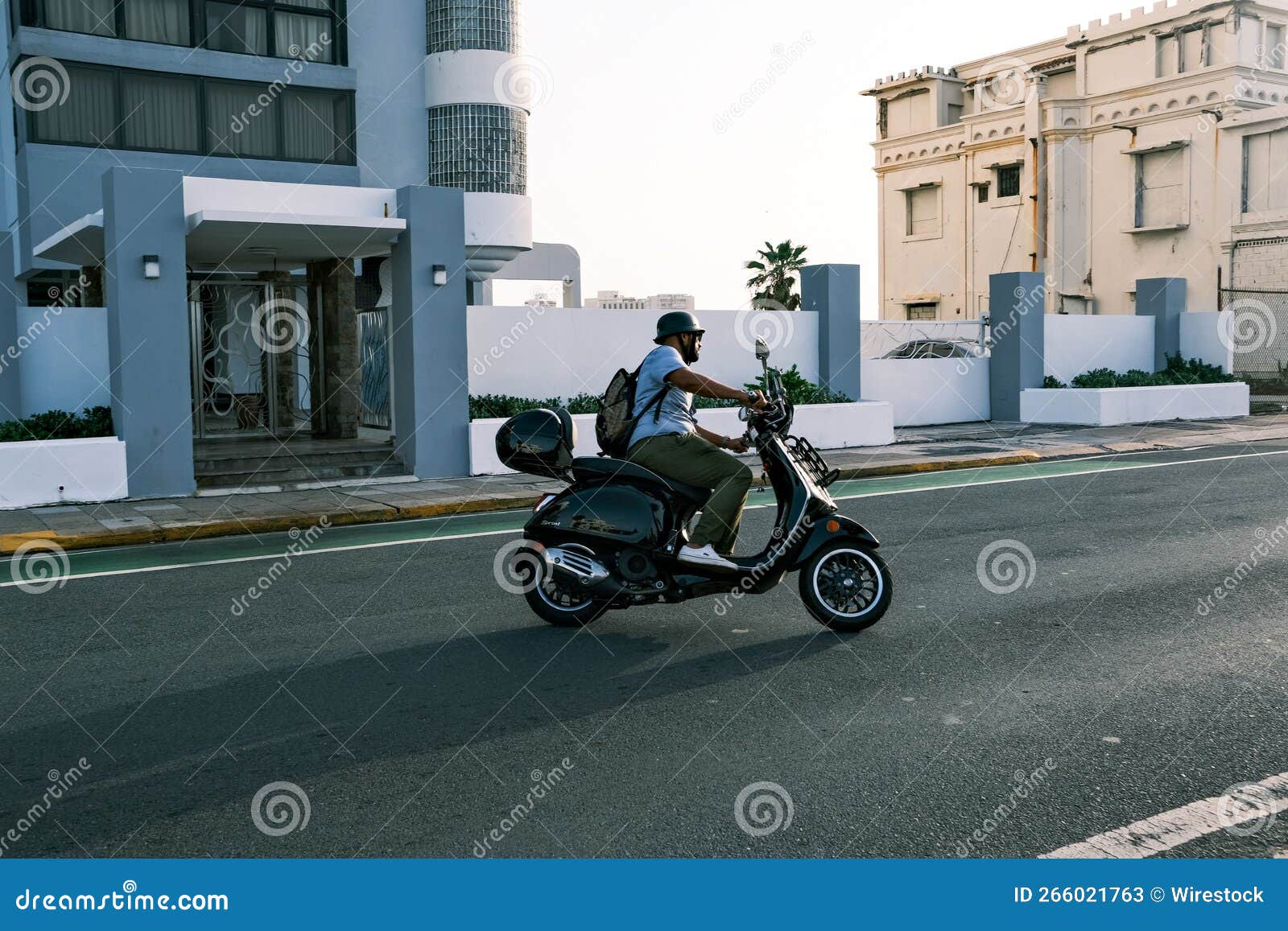 Man Riding a Moped on the Highway Editorial Stock Photo - Image of ...