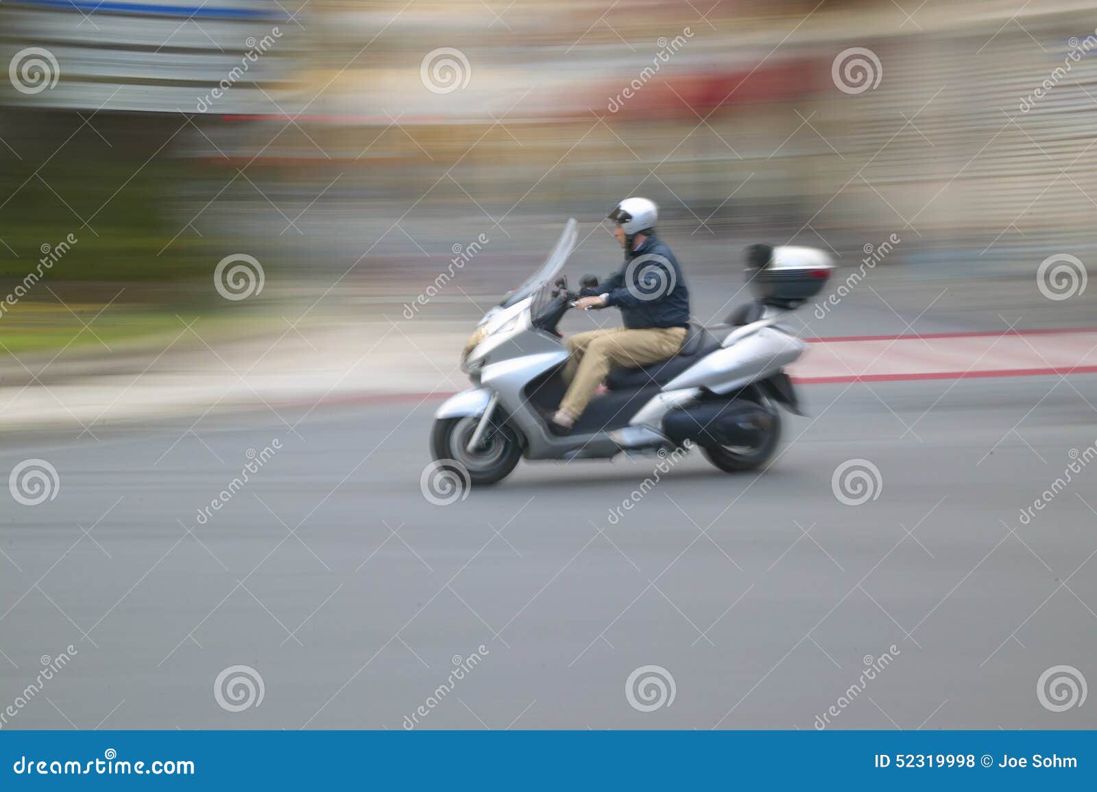 Man Riding Moped in Nice, France Editorial Stock Photo - Image of ...