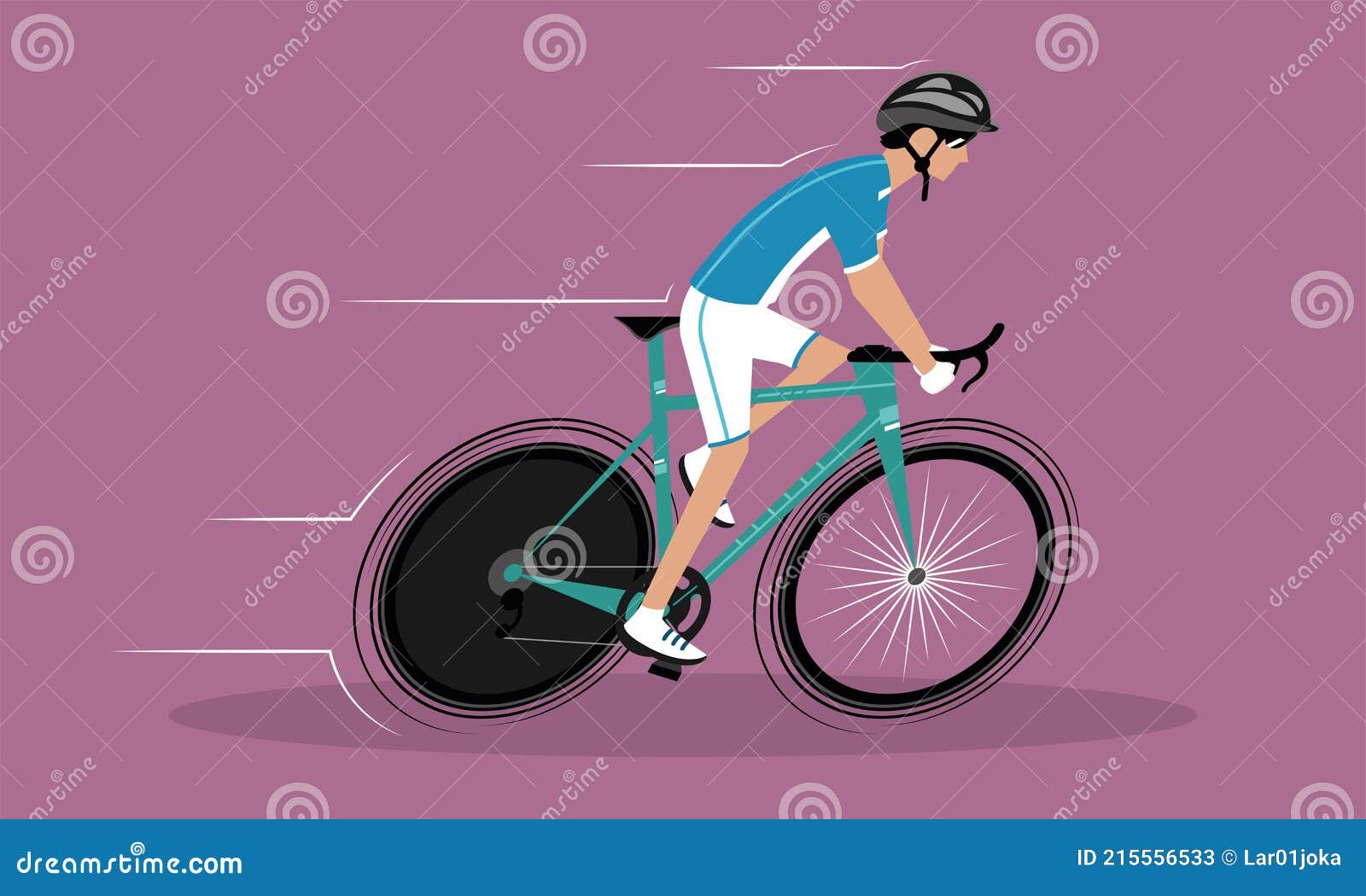 Man riding a route bicycle stock vector. Illustration of biker - 215556533