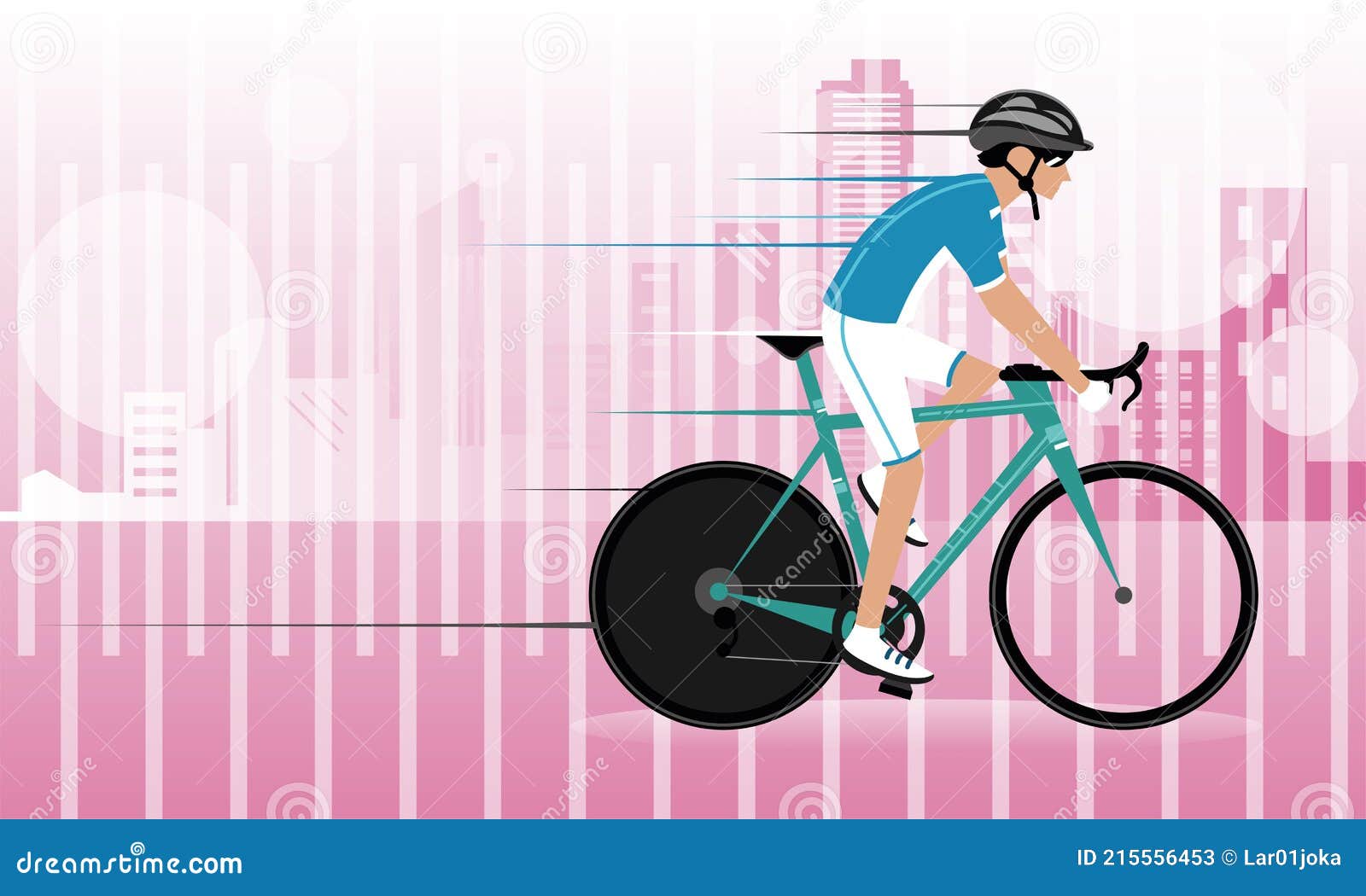 Man riding a route bicycle stock vector. Illustration of biker - 215556453