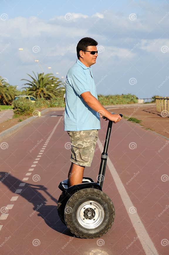Man riding segway stock image. Image of travel, transportation - 11258559