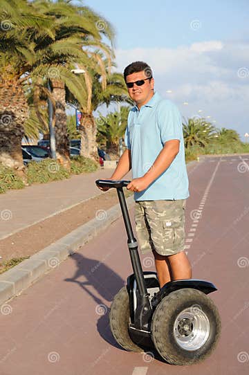 Man riding segway stock photo. Image of travel, segway - 11274352
