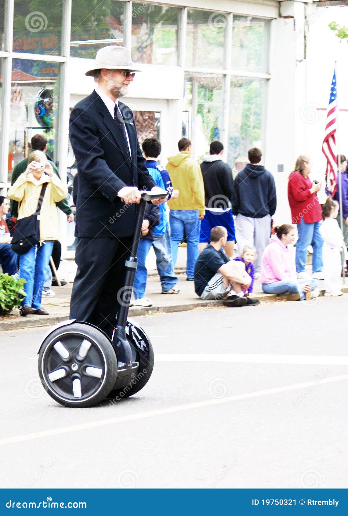 Man riding a Segway editorial photo. Image of business - 19750321