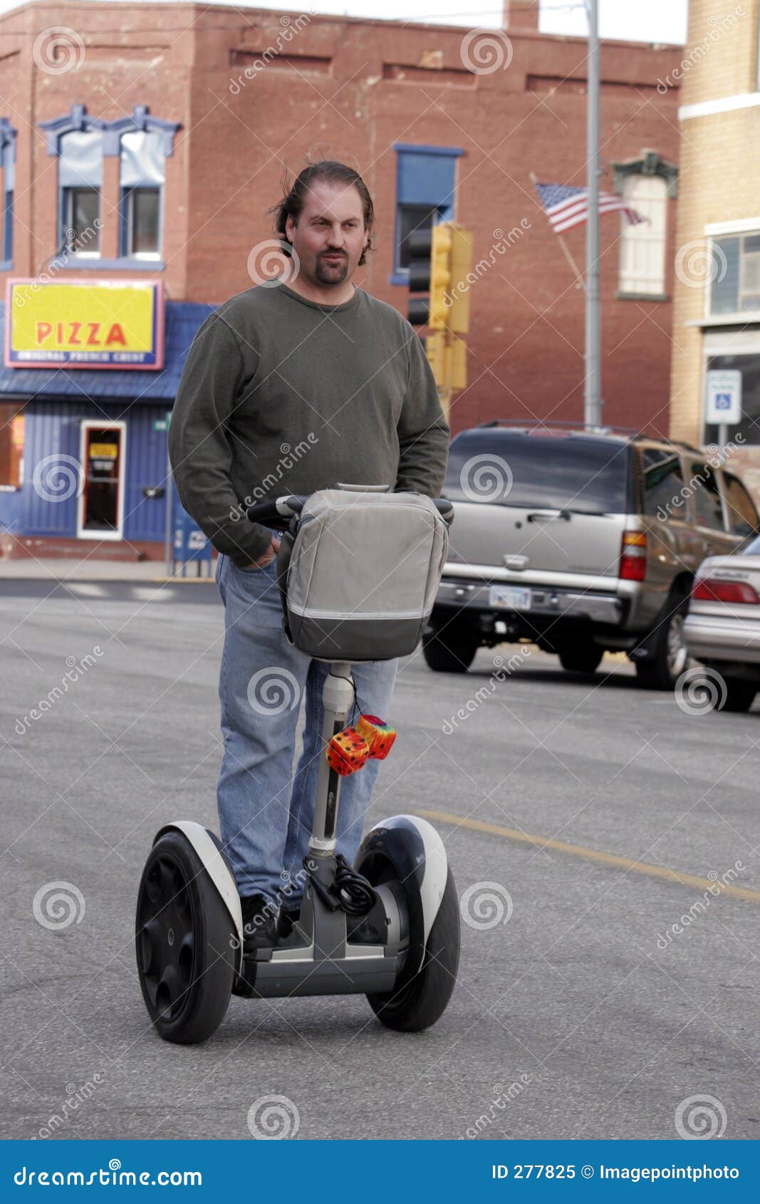 Man riding Segway stock image. Image of driving, human - 277825