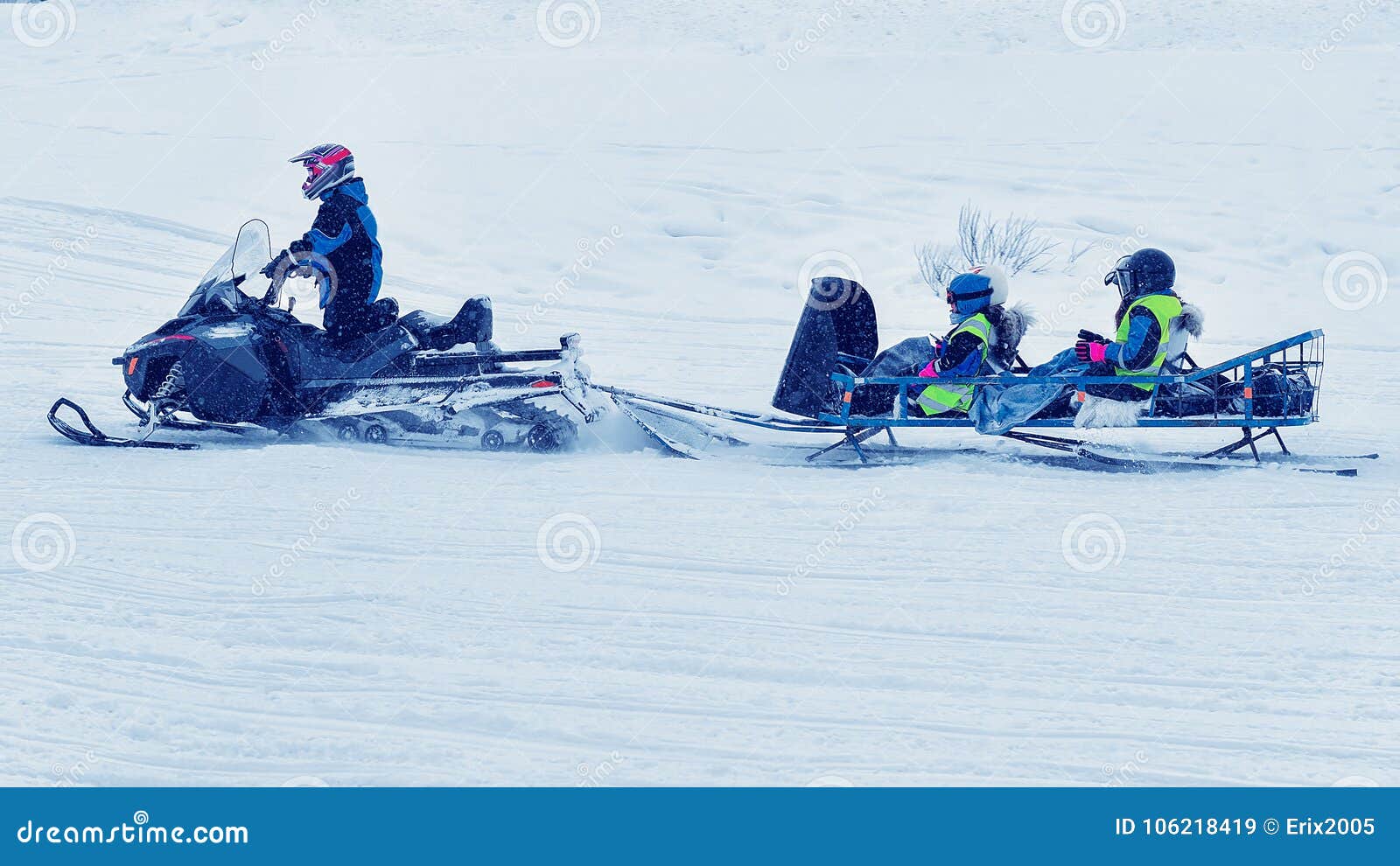 Man Riding Snowmobile and Children in Carriage Winter Rovaniemi Stock ... Man Riding Snowmobile and Children in Carriage Winter Rovaniemi Stock ...