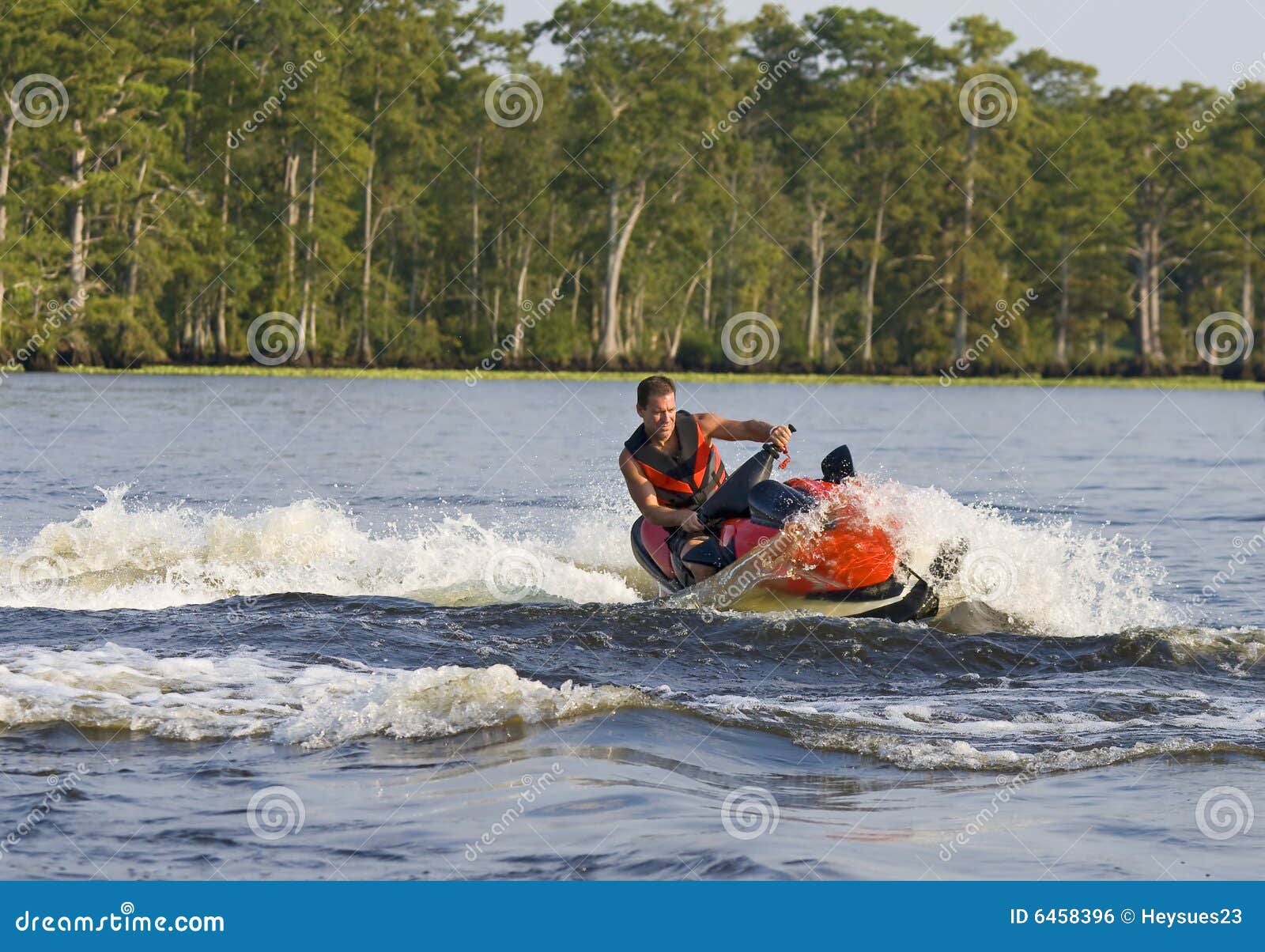 Man Riding Wave Runner in River Stock Photo - Image of outdoor, ocean ...