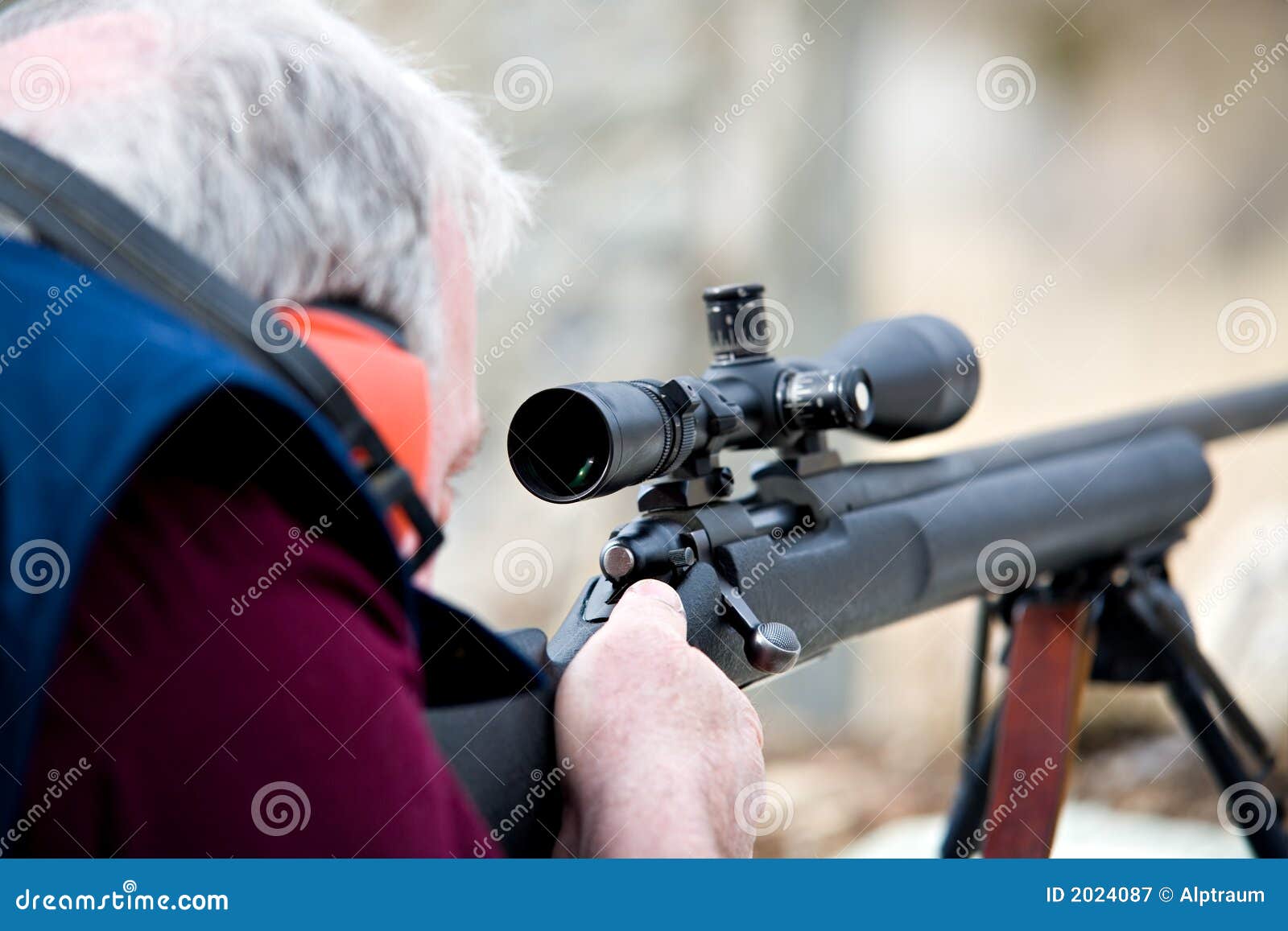Man with rifle stock image. Image of target, weapon, hunting - 2024087