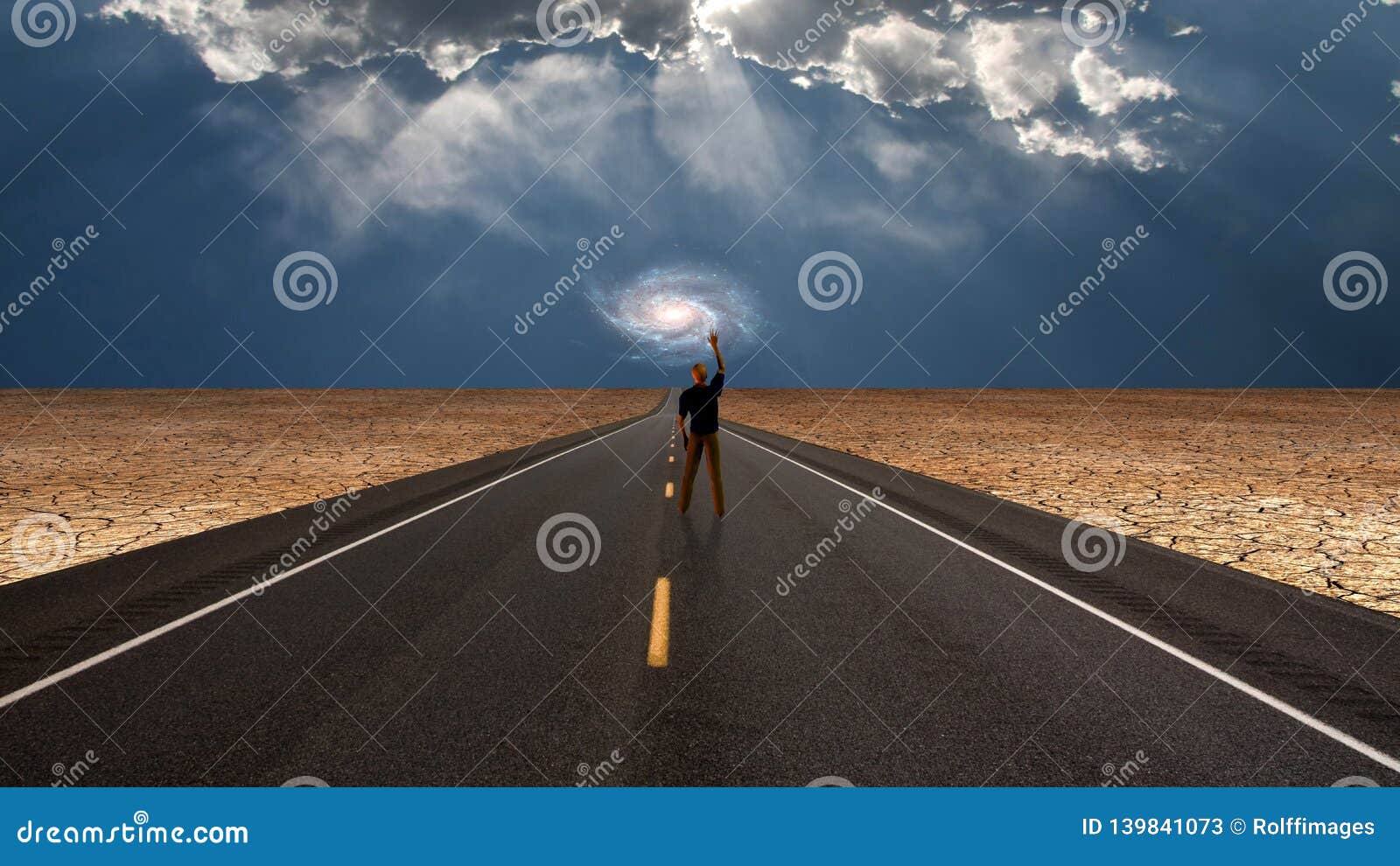 Man on the road stock illustration. Illustration of direction - 139841073