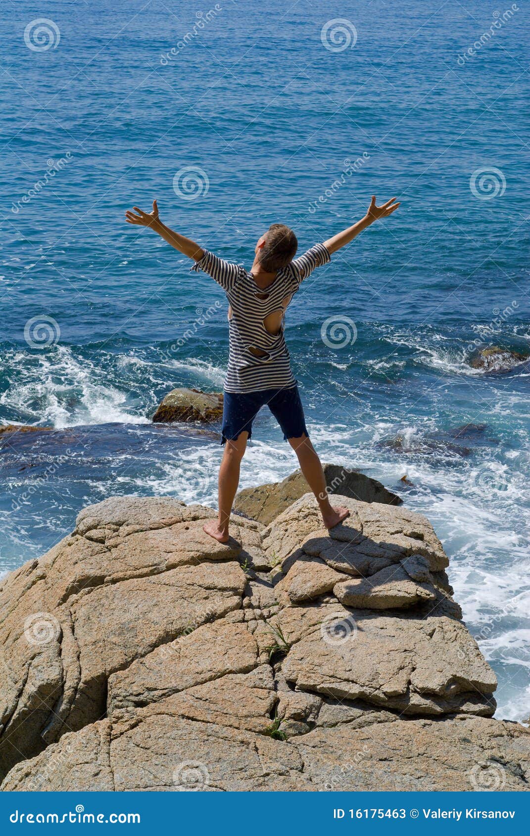 Man on rock 6 stock image. Image of human, horizontal - 16175463