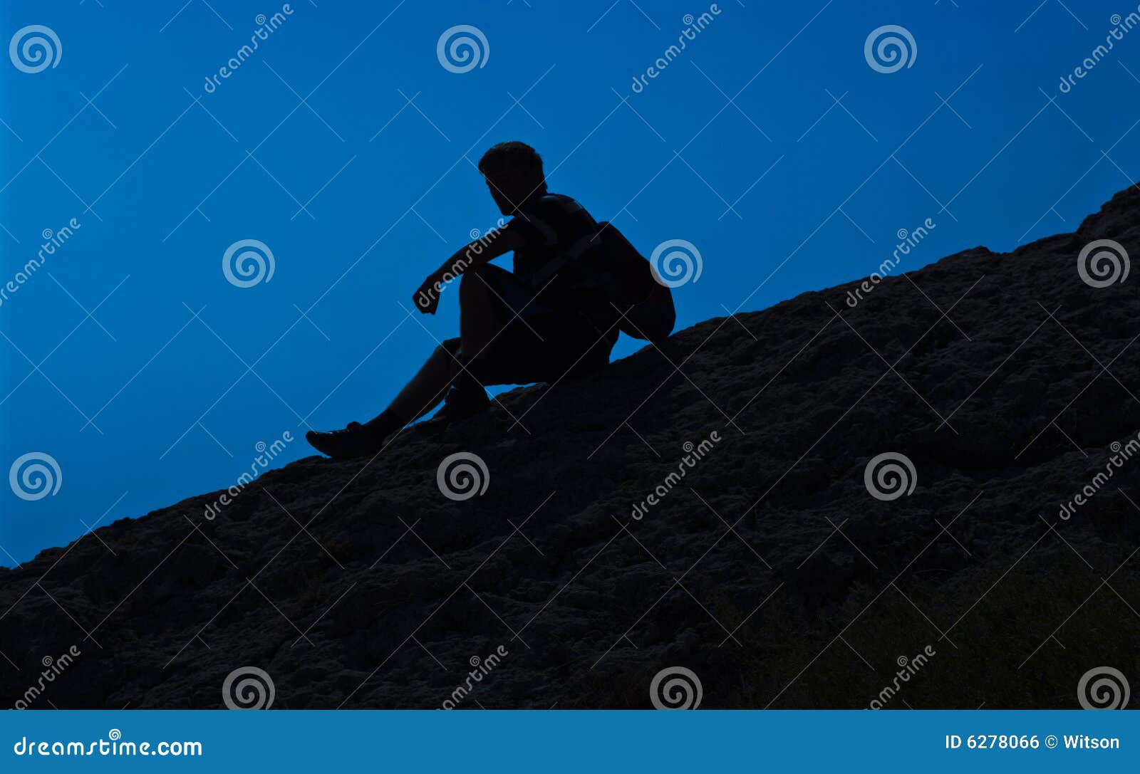 Man on rock stock photo. Image of human, aspirations, inspiration - 6278066
