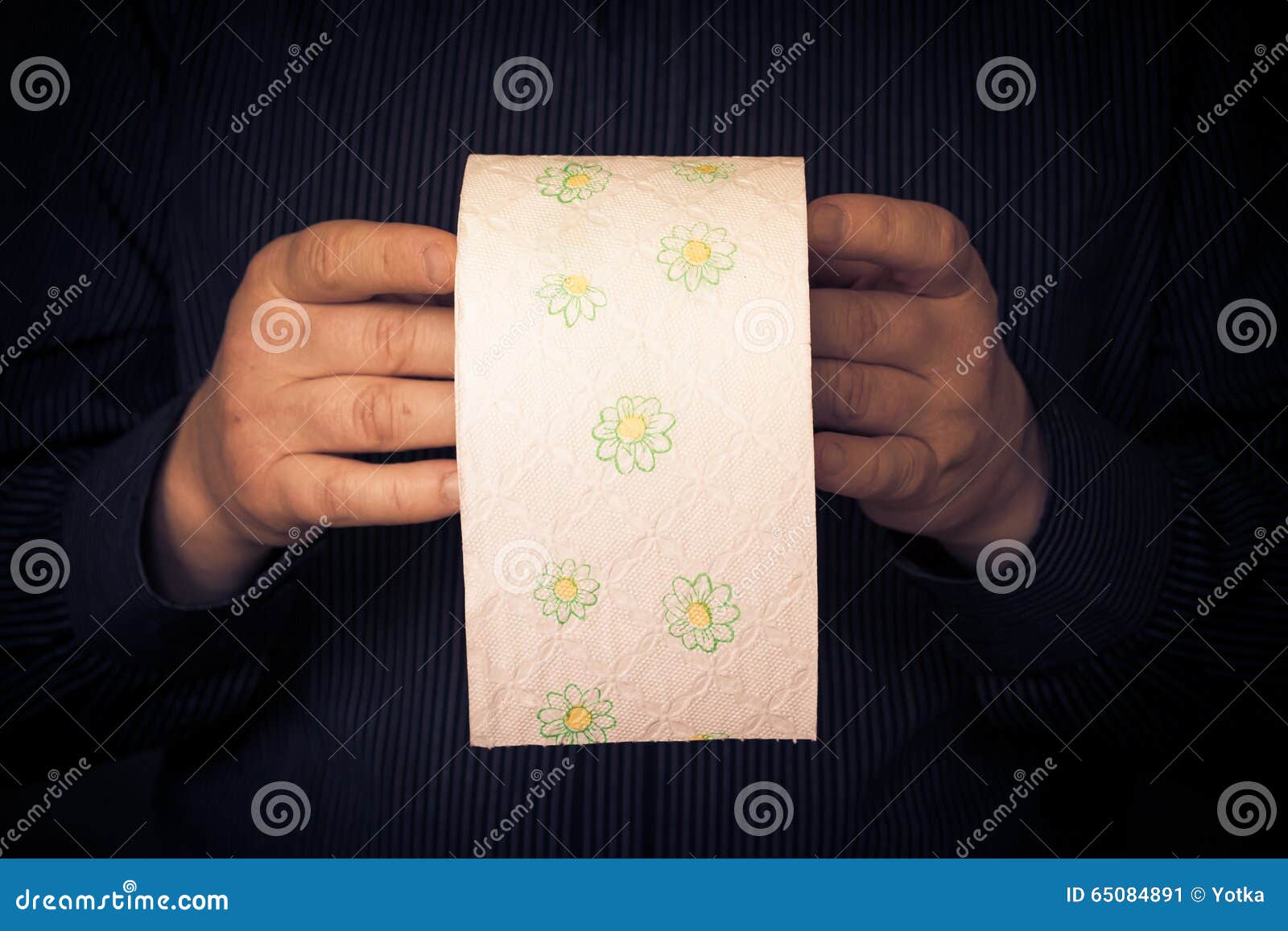 Man roll toilet paper stock image. Image of bowel, emergency - 65084891