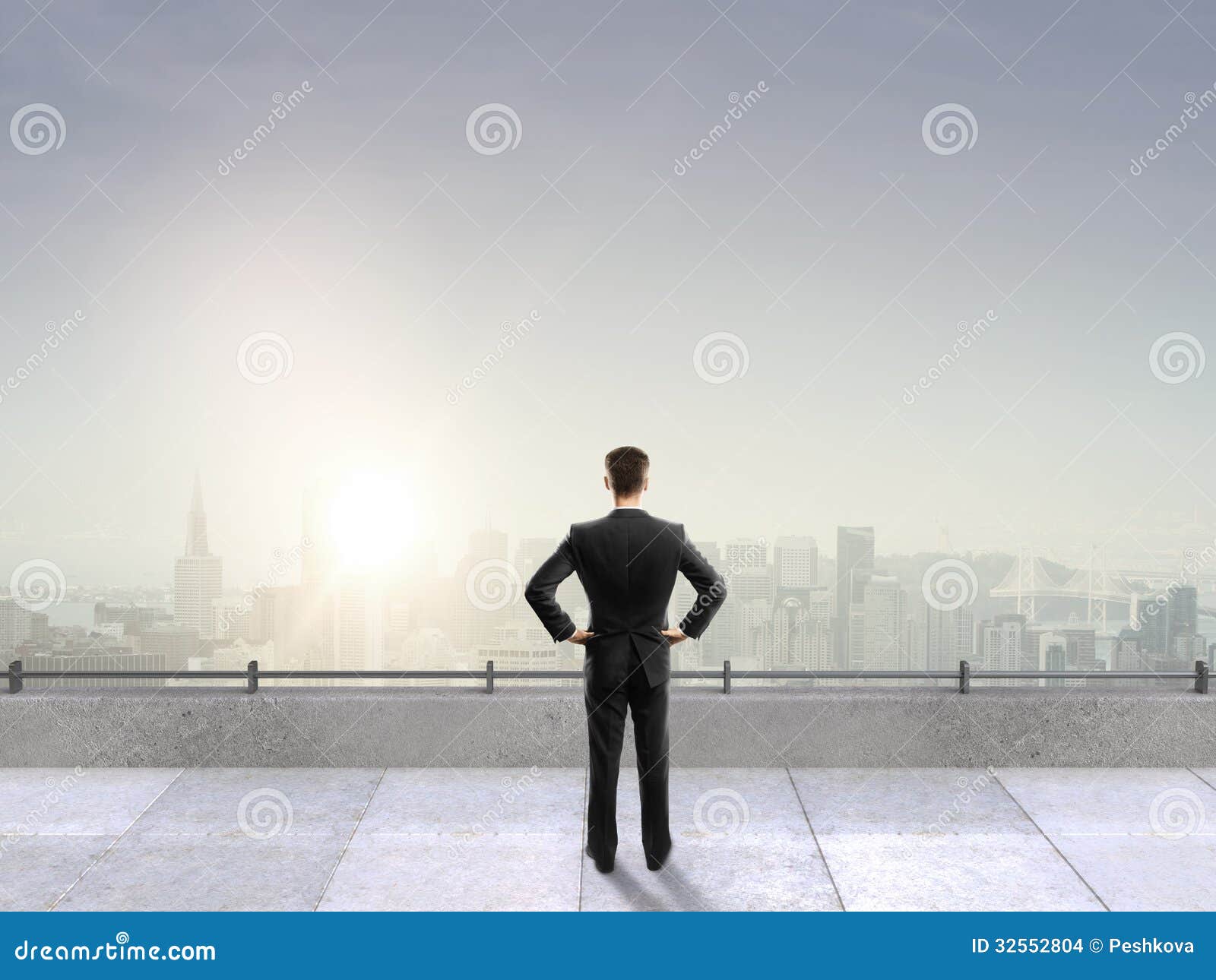 Man on roof stock photo. Image of creativity, concept - 32552804
