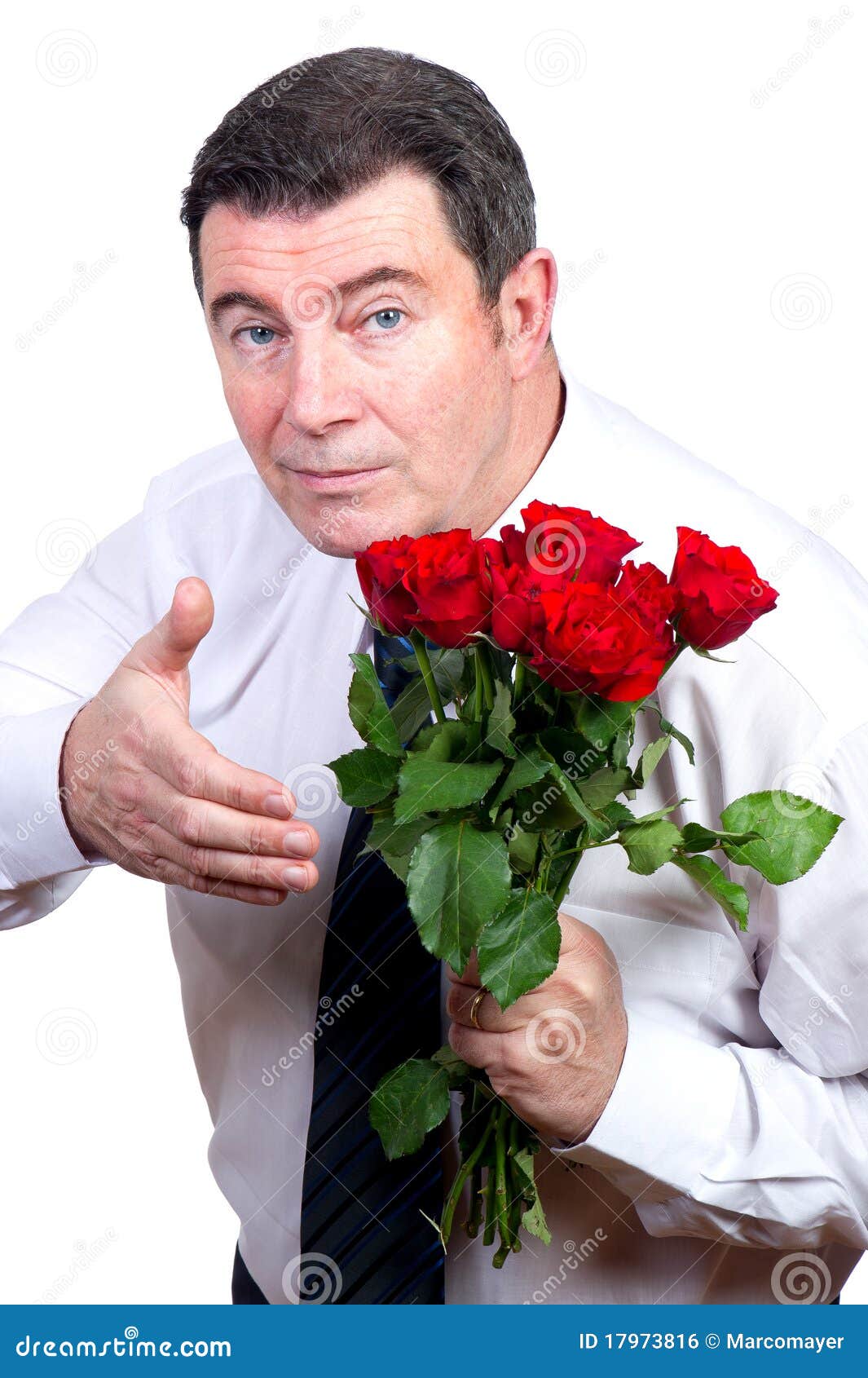 Man with roses stock photo. Image of births, dating, flower - 17973816