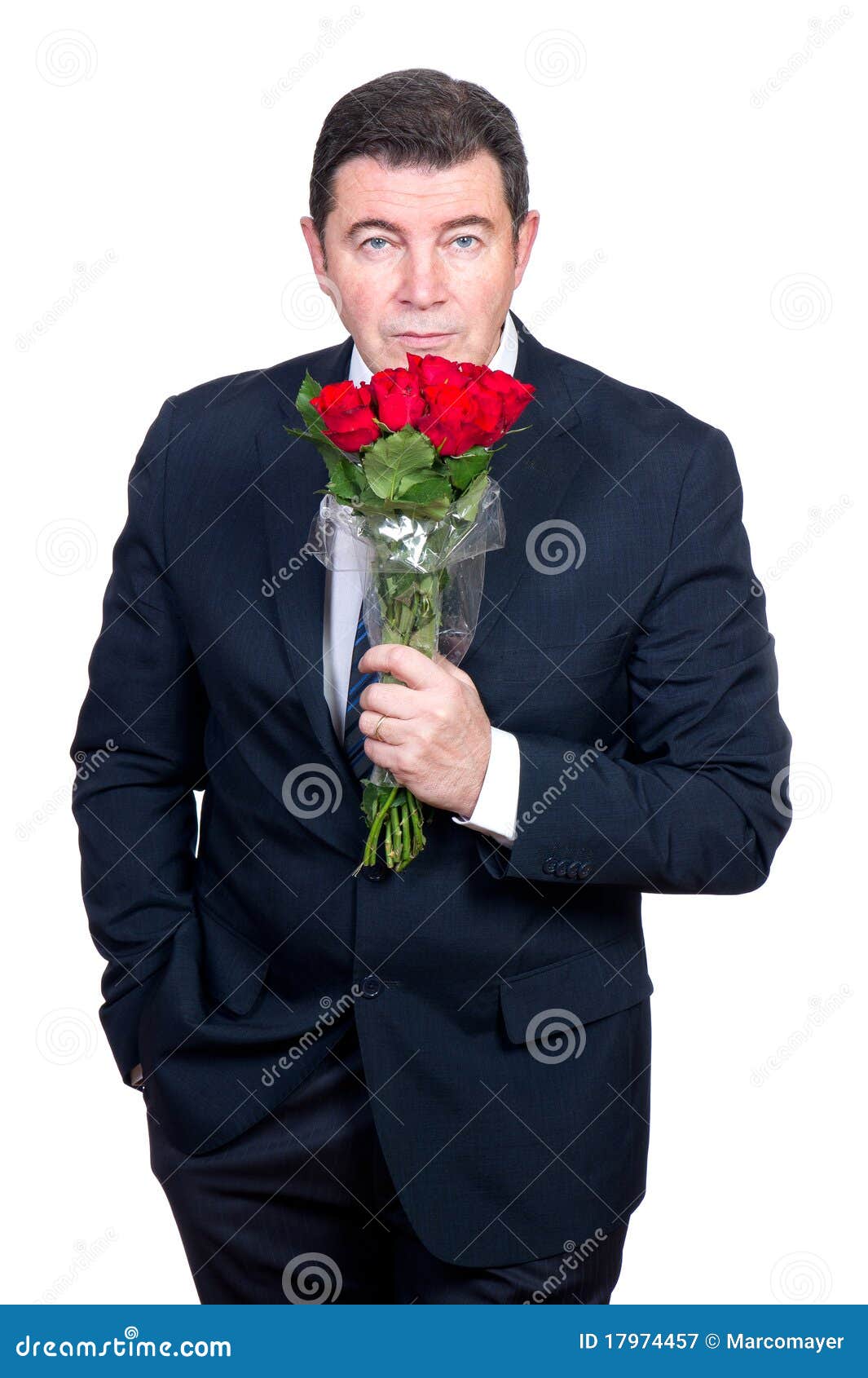 Man with roses stock image. Image of boyfriend, love - 17974457
