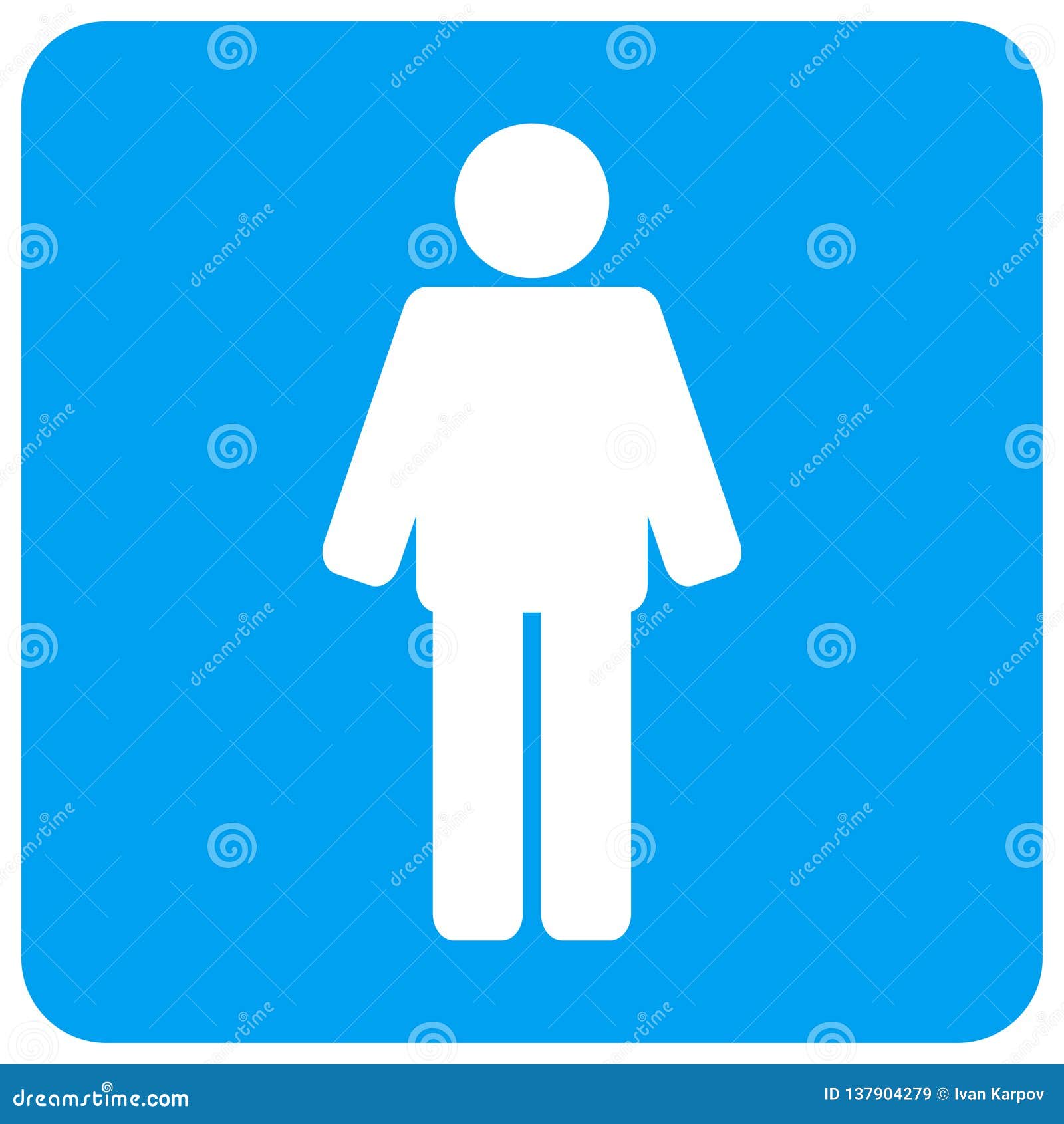 Man Rounded Square Raster Icon Stock Illustration - Illustration of ...