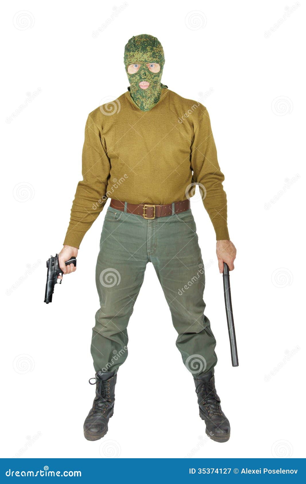 Man Rubber Stick Gun Stock Photos - Free & Royalty-Free Stock Photos ...