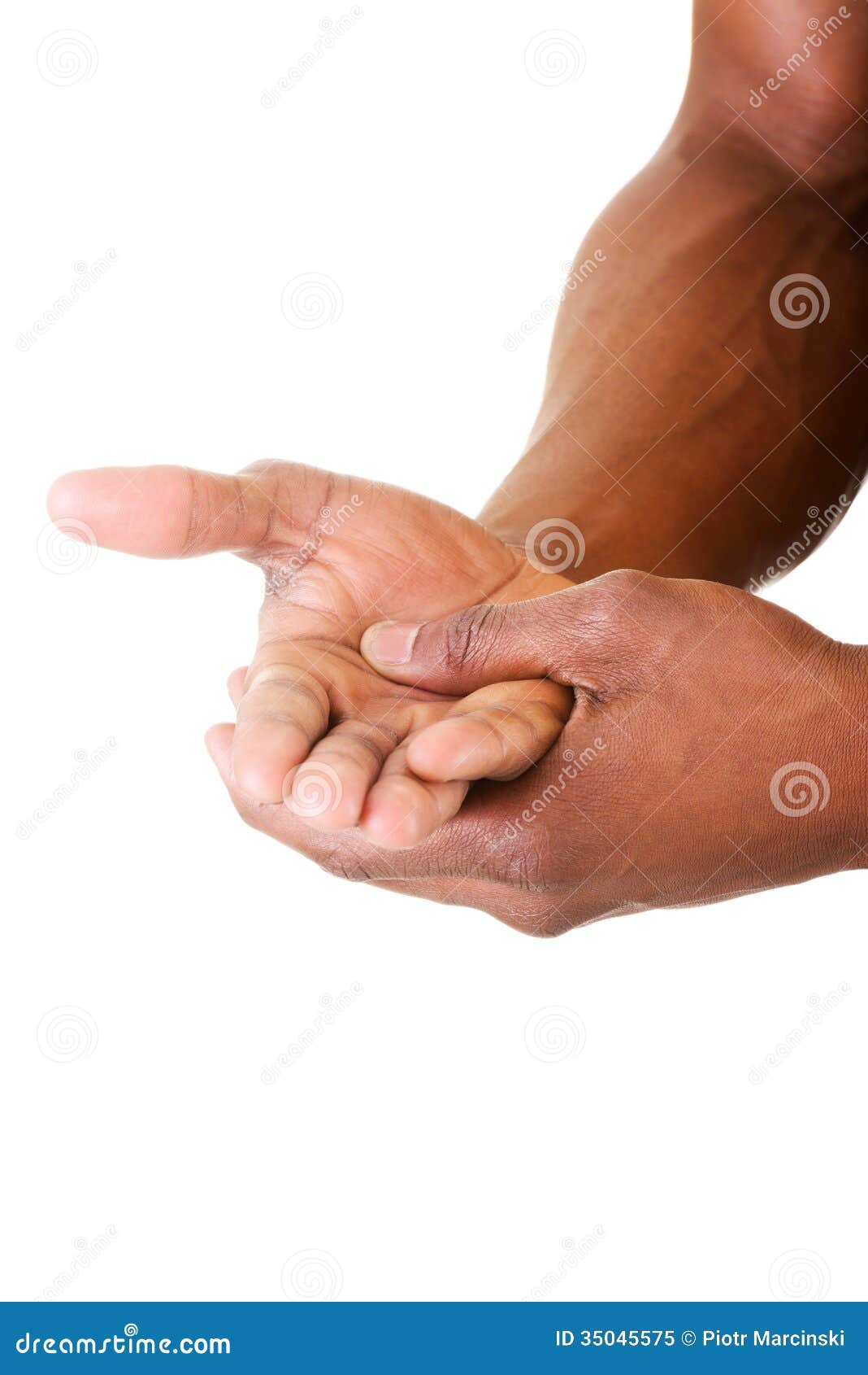 Man Rubbs His Hands. Closeup Stock Image - Image of massage, ache: 35045575